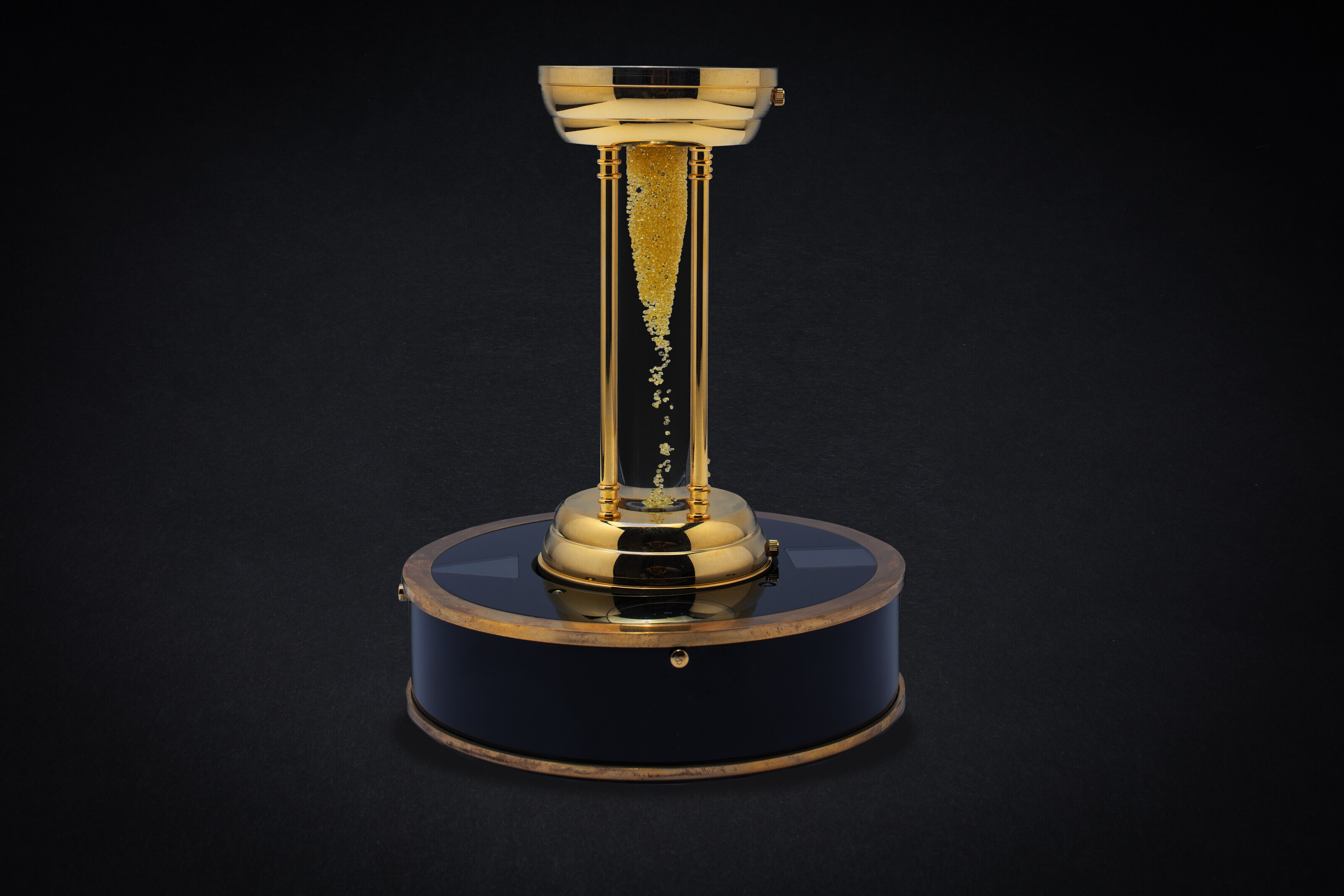 JACOB & CO., A LIMITED EDITION GILT BRASS MOTHER OF PEARL & DIAMOND SET ...