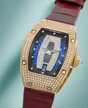 RICHARD MILLE. A LADY'S RARE AND ELEGANT 18K PINK GOLD AND DIAMOND-SET ...