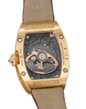 RICHARD MILLE. A LADY'S RARE AND ELEGANT 18K PINK GOLD AND DIAMOND-SET ...