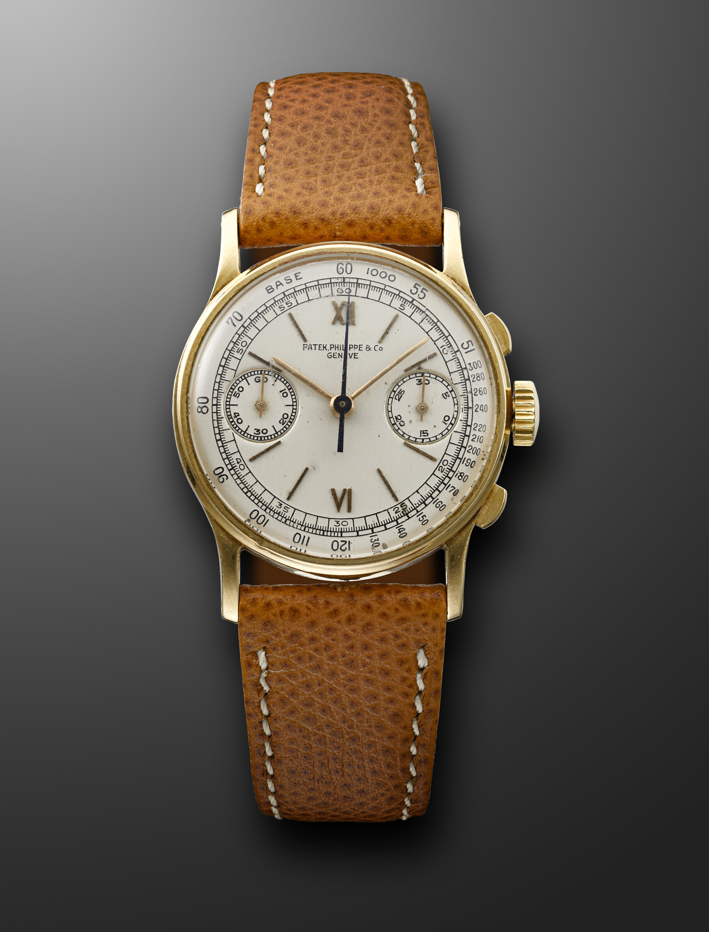PATEK PHILIPPE, YELLOW GOLD CHRONOGRAPH, REF. 130, | Christie’s