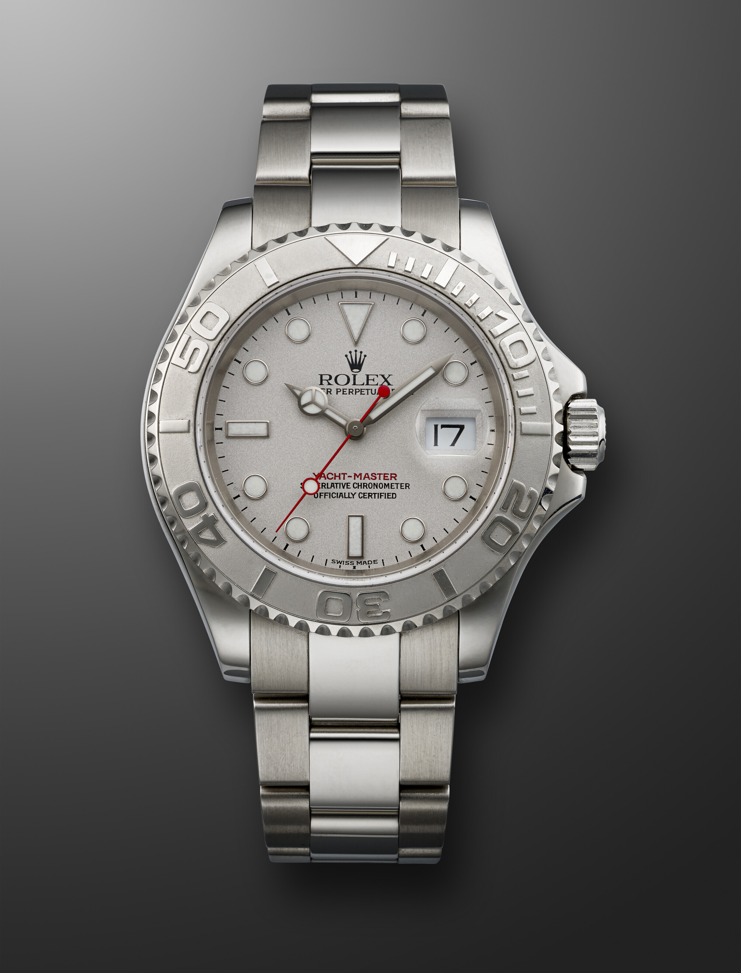 ROLEX, STAINLESS STEEL AND PLATINUM 'YACHT-MASTER', REF. 16622 ...