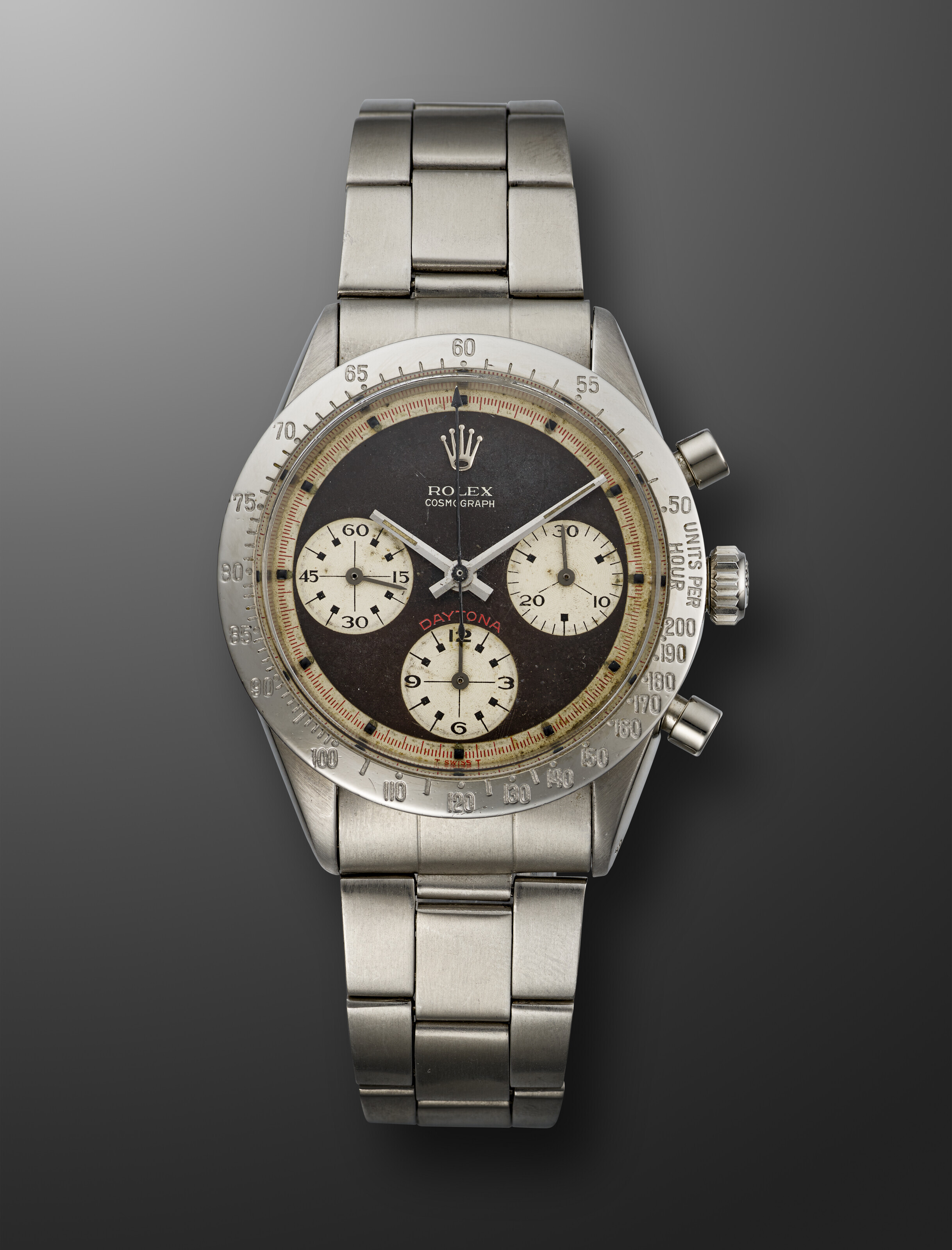 ROLEX, STAINLESS STEEL CHRONOGRAPH 'DAYTONA' WITH PAUL NEWMAN DIAL, REF ...