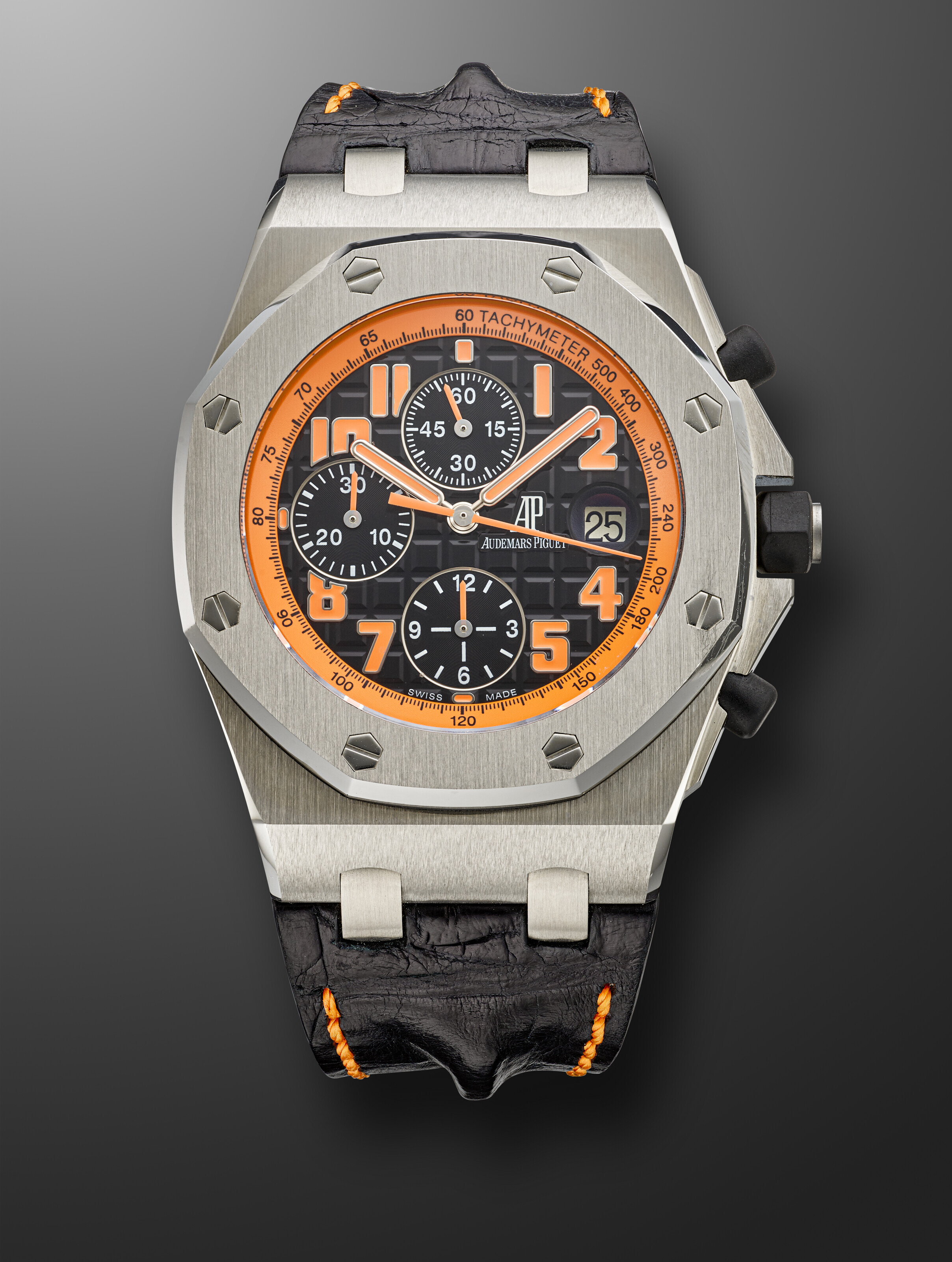 AUDEMARS PIGUET, STAINLESS STEEL CHRONOGRAPH 'ROYAL OAK OFFSHORE ...