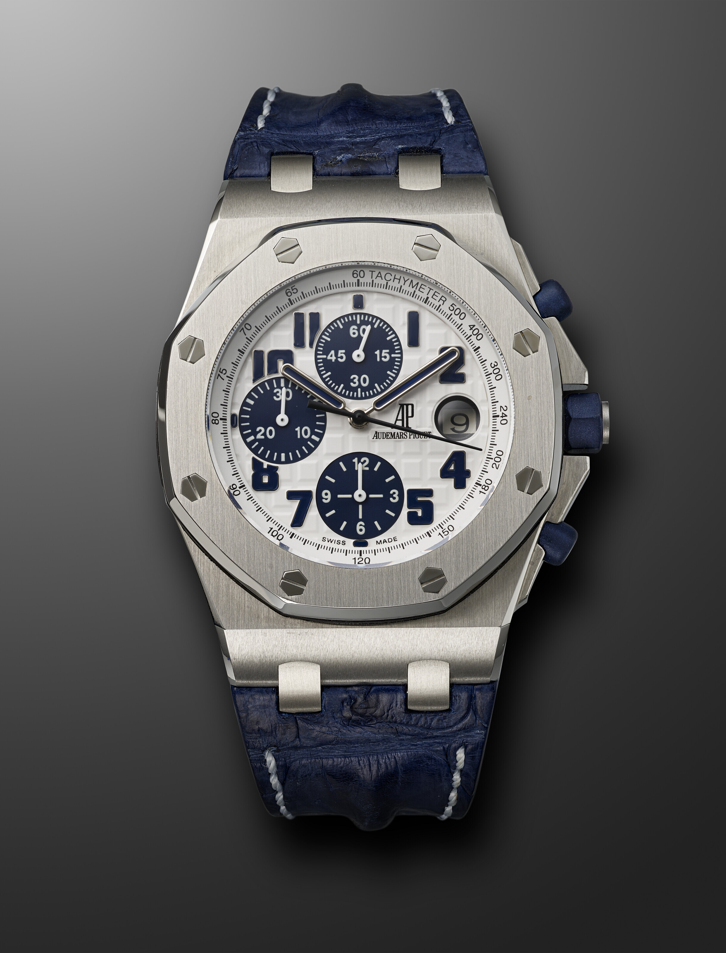 AUDEMARS PIGUET, STAINLESS STEEL CHRONOGRAPH 'ROYAL OAK OFFSHORE', REF ...