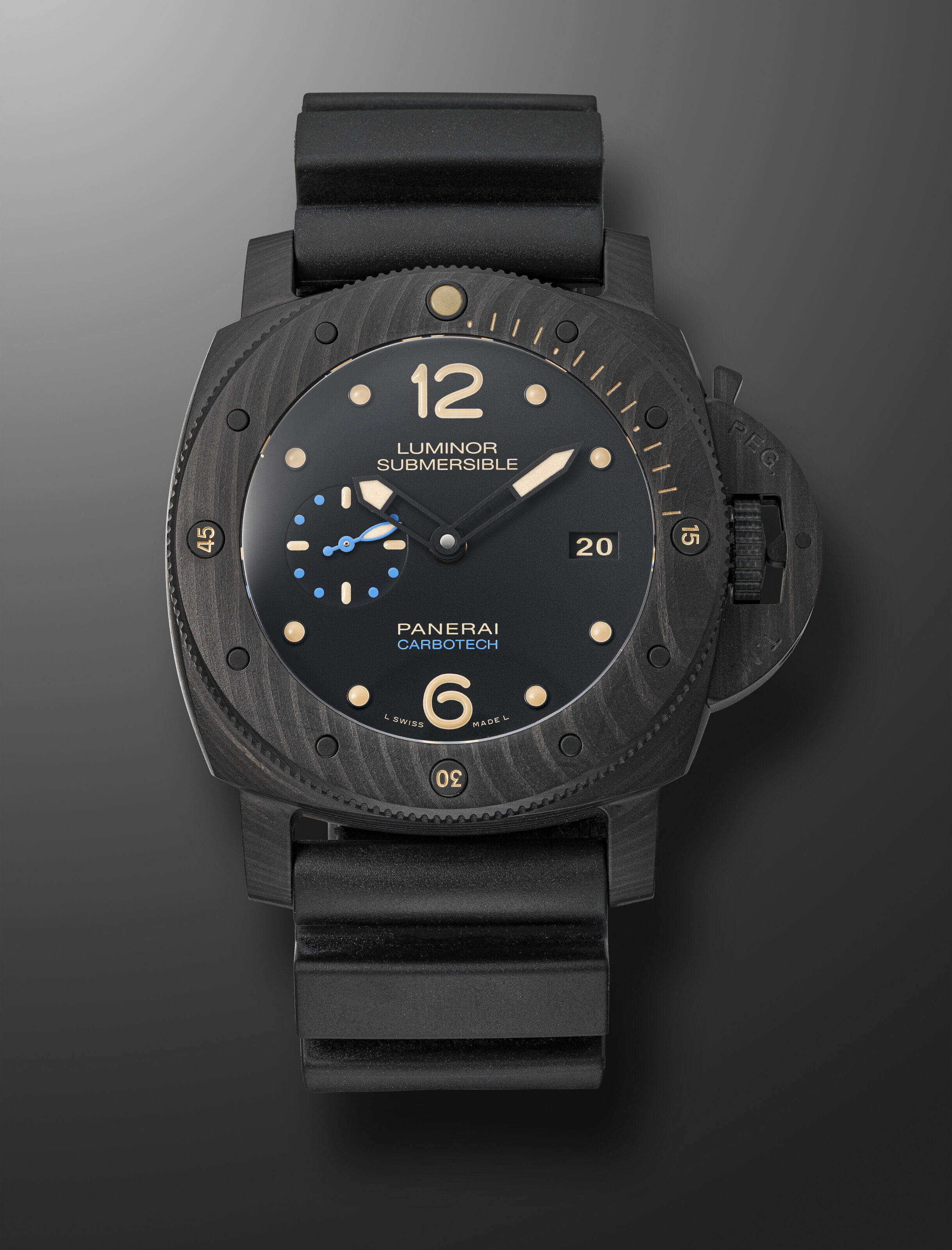 PANERAI, LIMITED EDITION CARBOTECH 'LUMINOR SUBMERSIBLE 1950', REF ...