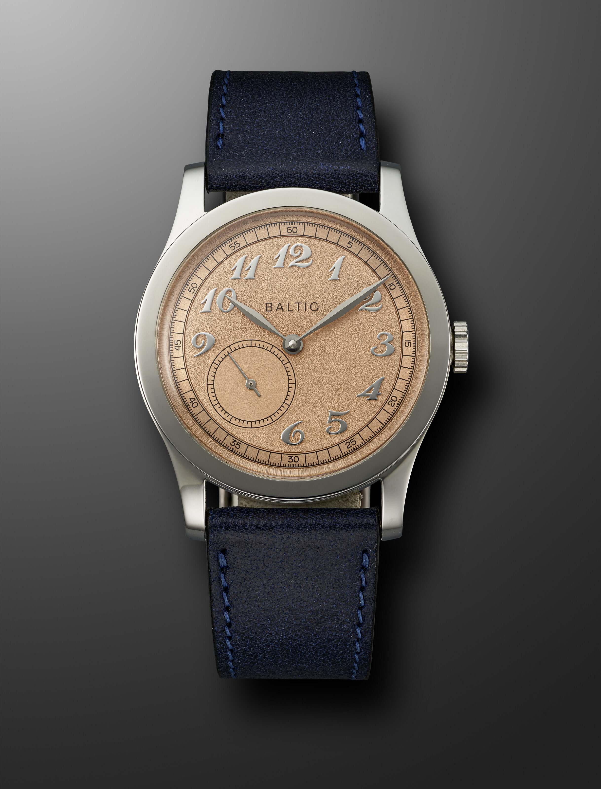 BALTIC, PROTOTYPE STAINLESS STEEL WRISTWATCH WITH SALMON DIAL, REF ...