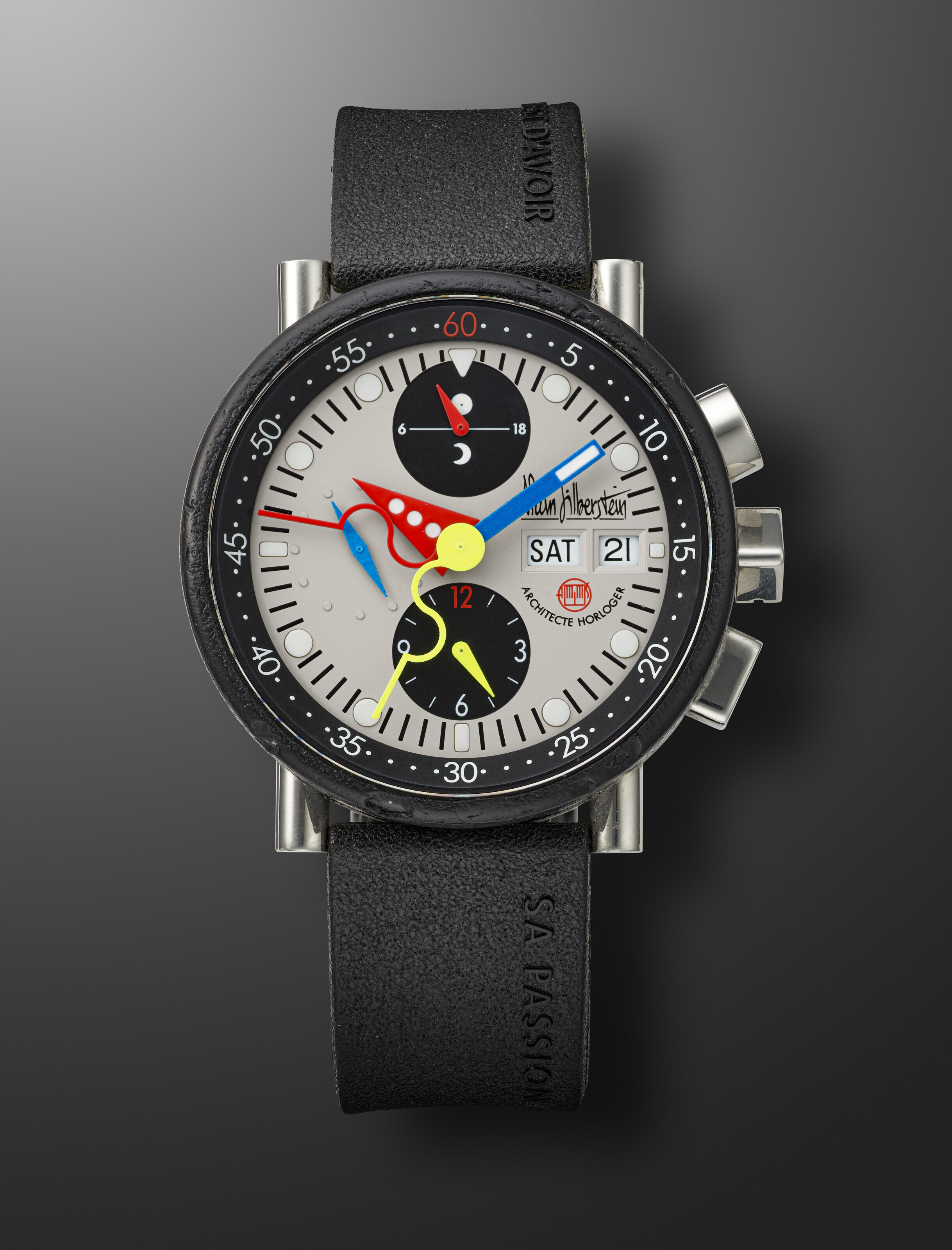 ALAIN SILBERSTEIN, LIMITED EDITION RUBBER COATED STAINLESS STEEL ...