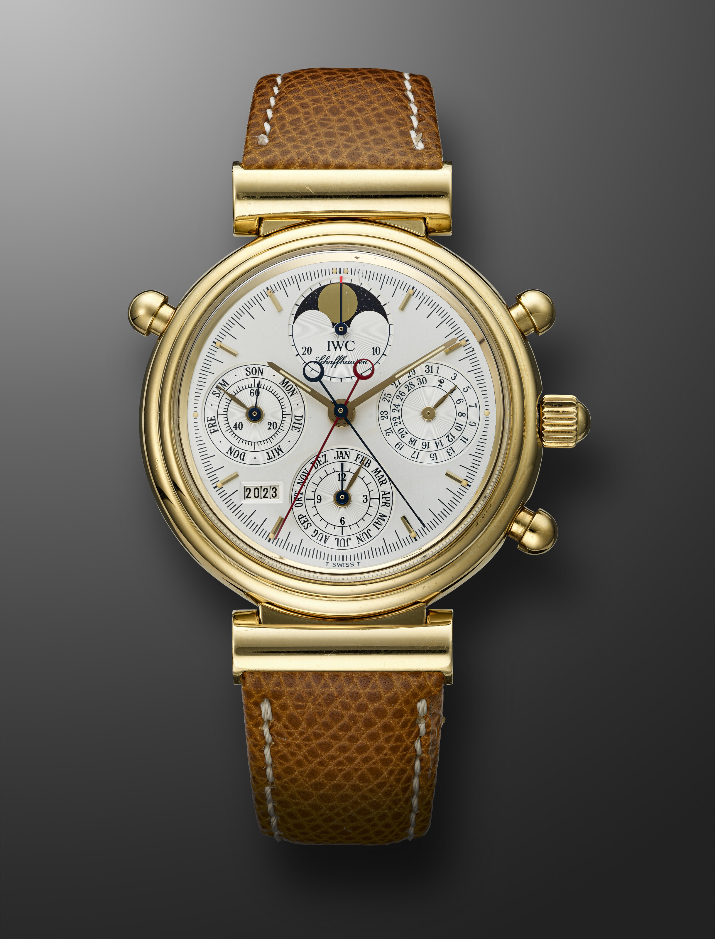 IWC, YELLOW GOLD PERPETUAL CALENDAR SPLIT-SECONDS CHRONOGRAPH 'DA VINCI ...