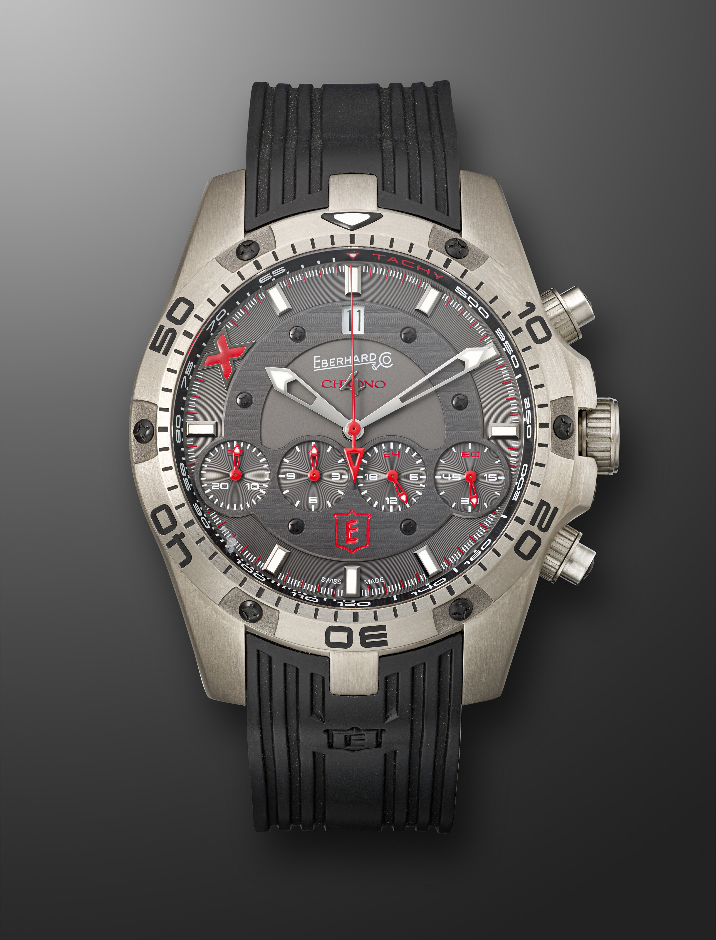 EBERHARD & CO, LIMITED EDITION TITANIUM CHRONOGRAPH 'CHRONO 4 GEANT ...