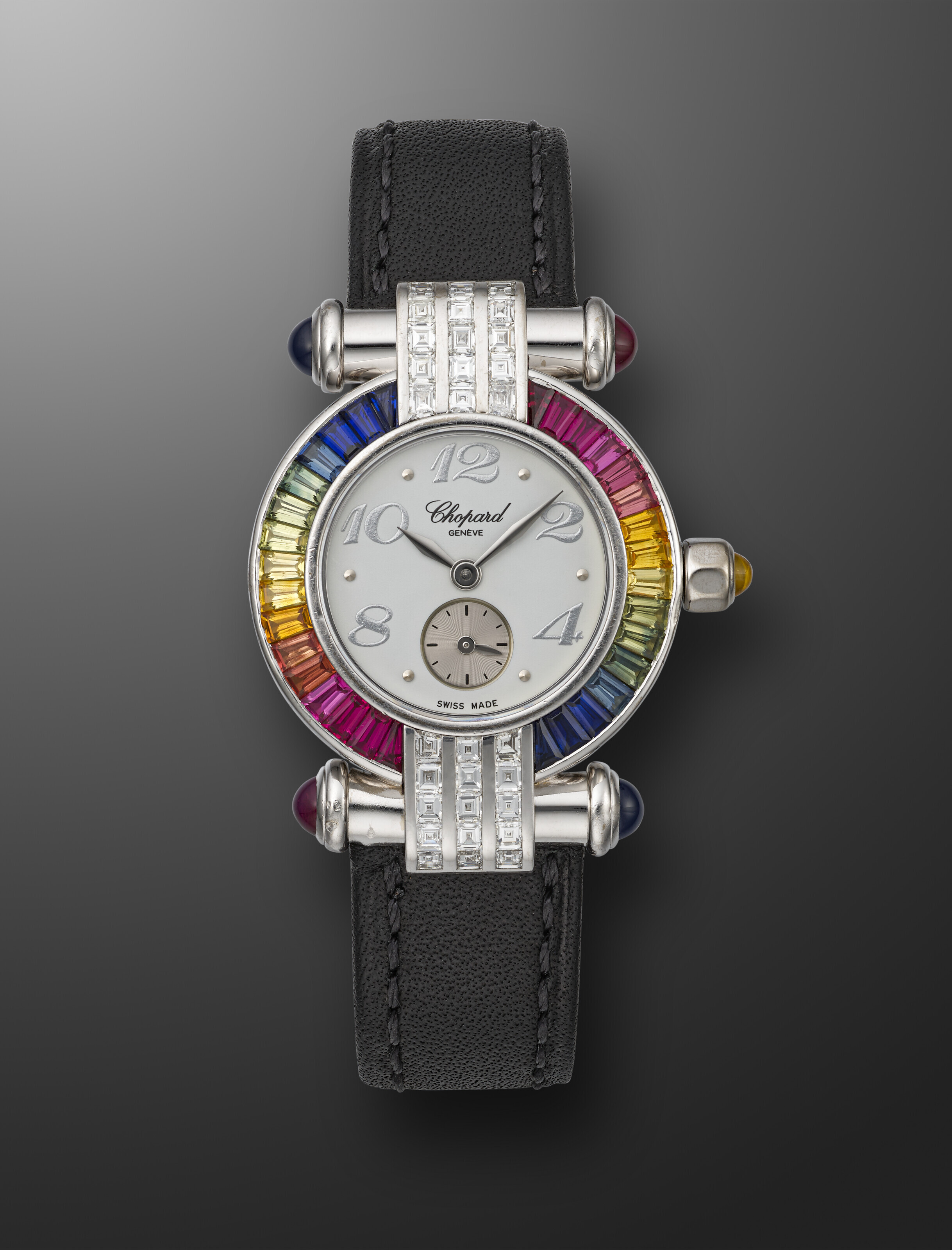 CHOPARD, WHITE GOLD, DIAMOND AND SAPPHIRE-SET 'LADY IMPERIALE RAINBOW ...