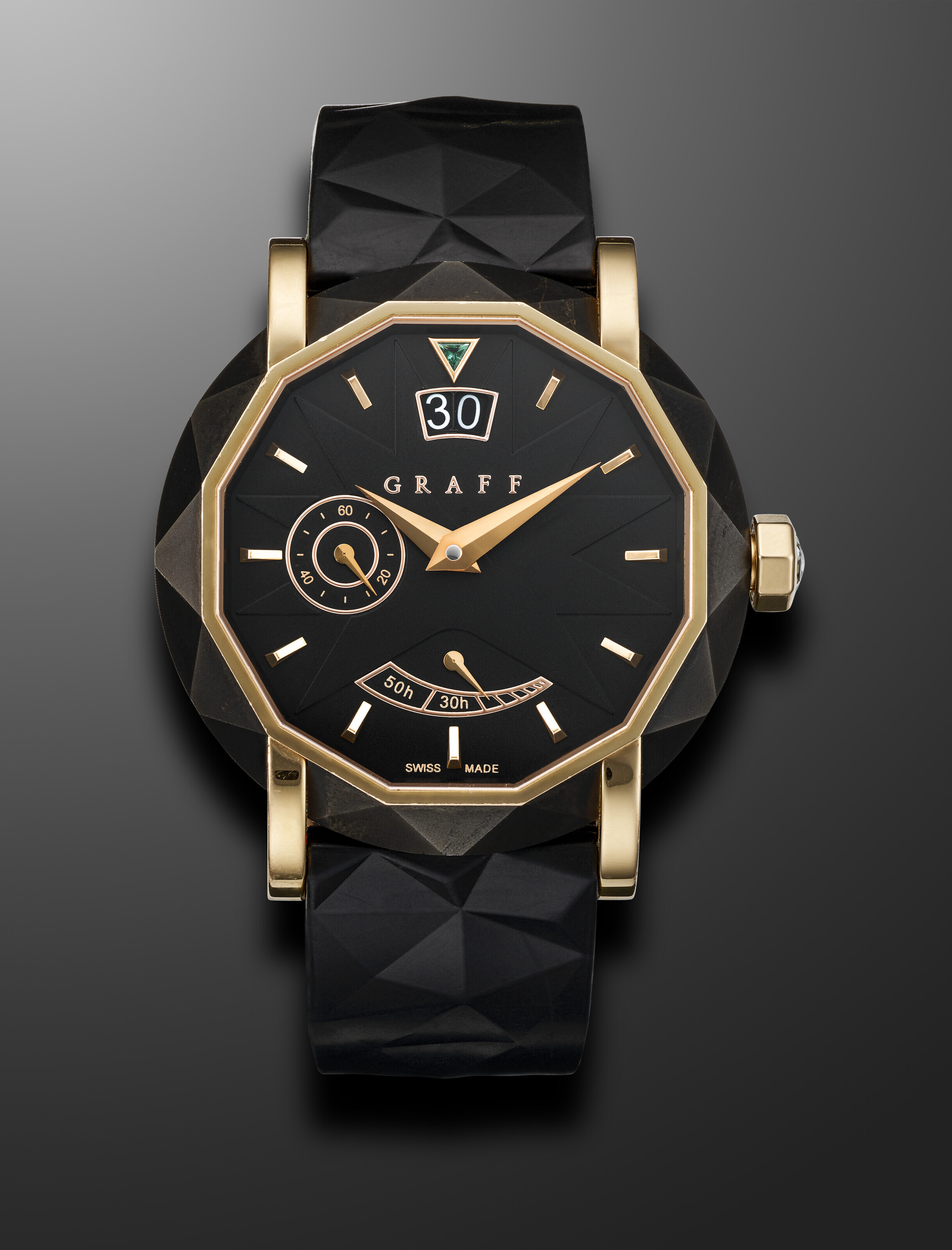 GRAFF, LIMITED EDITION DLC-COATED STAINLESS STEEL AND YELLOW GOLD ...