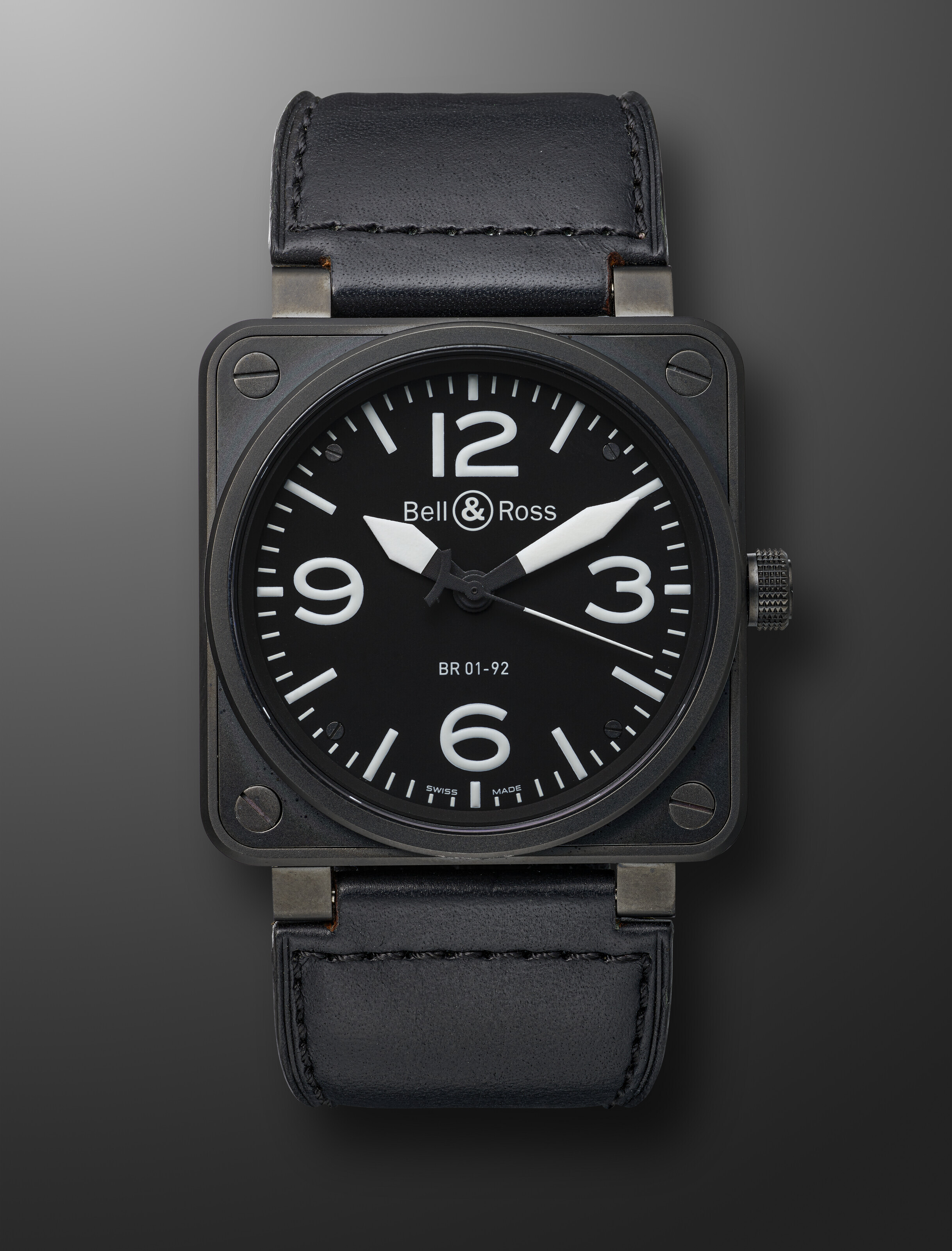 BELL & ROSS, PVD-COATED STAINLESS STEEL 'AVIATION TYPE / MILITARY SPEC ...
