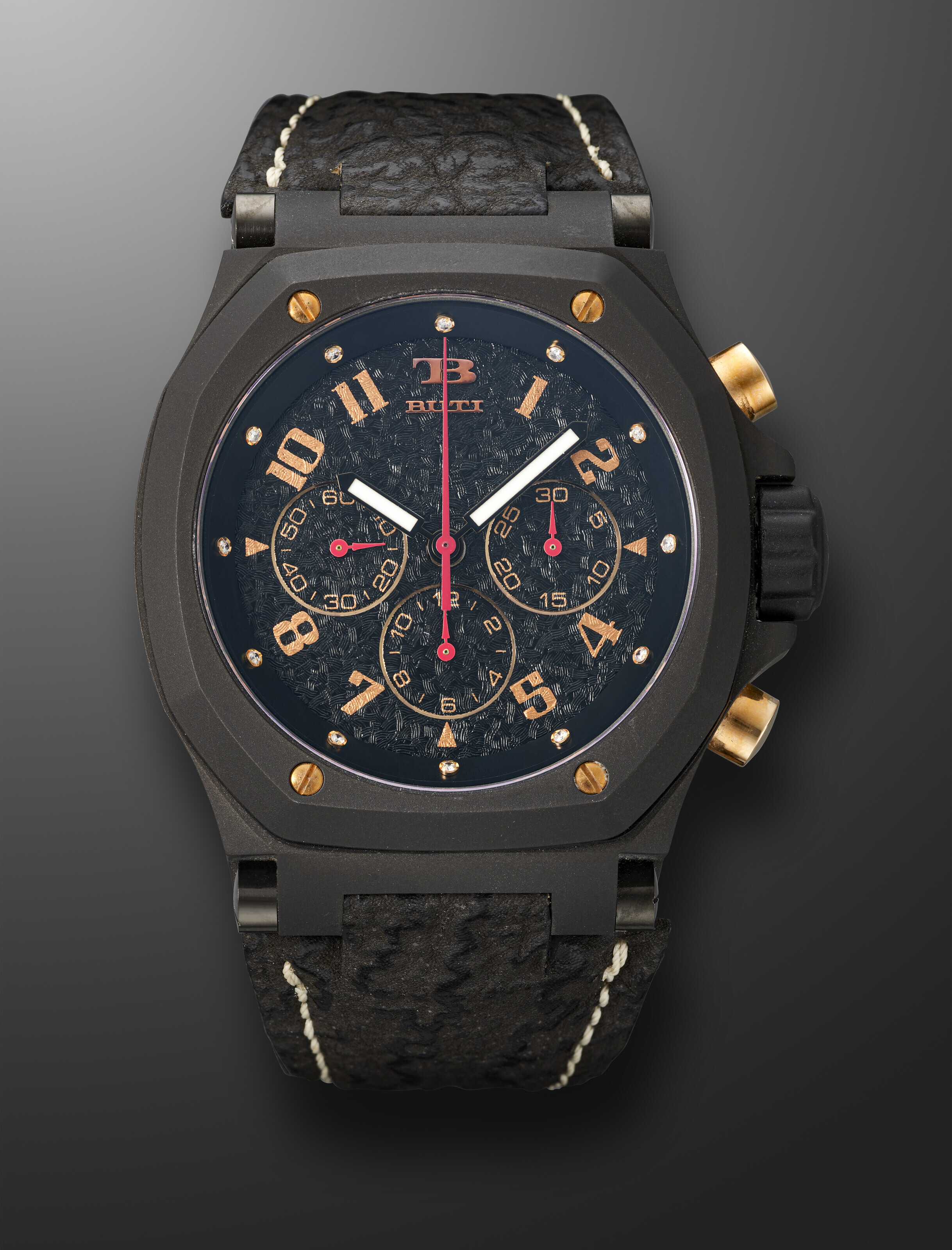 TB BUTI, LIMITED EDITION TITANIUM CHRONOGRAPH 'MAGNUM SPECIAL', NO. 31/ ...