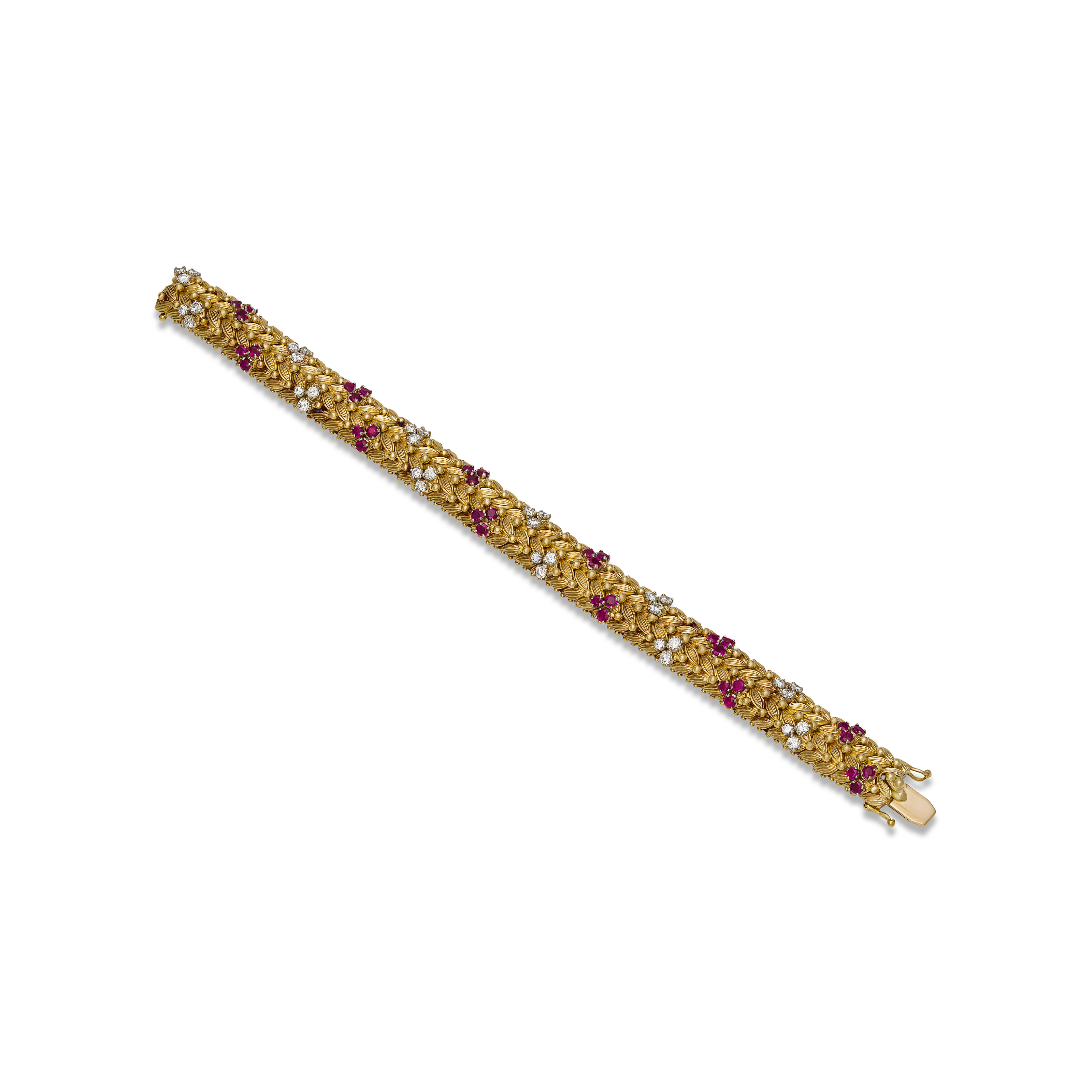 VAN CLEEF & ARPELS RUBY, DIAMOND AND GOLD BRACELET, | Christie’s