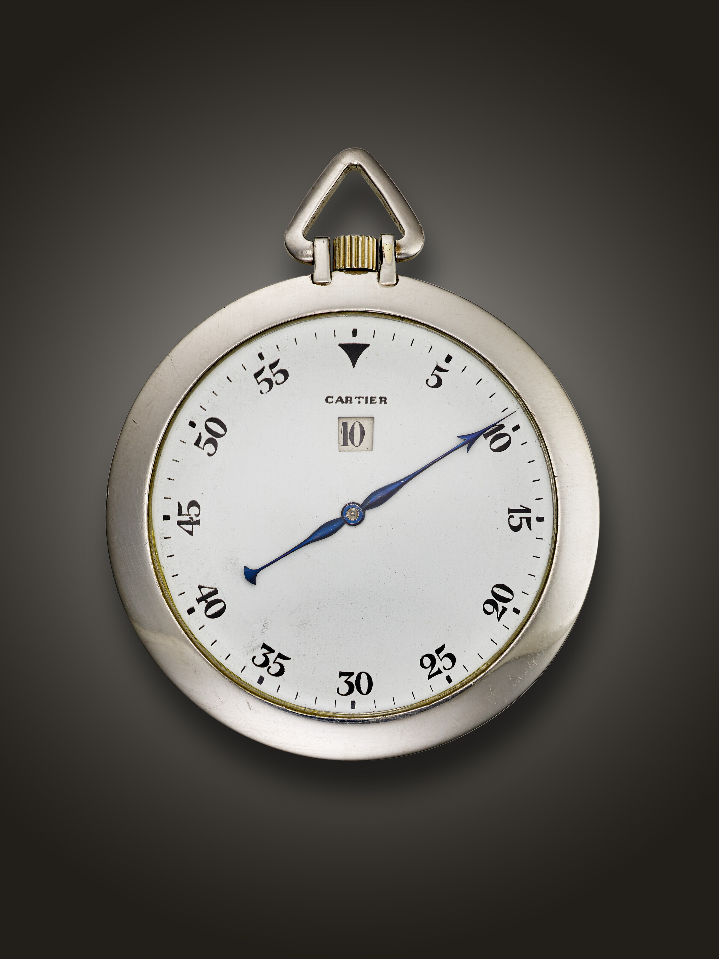 CARTIER, PLATINUM JUMP HOUR OPENFACE POCKET WATCH, | Christie’s