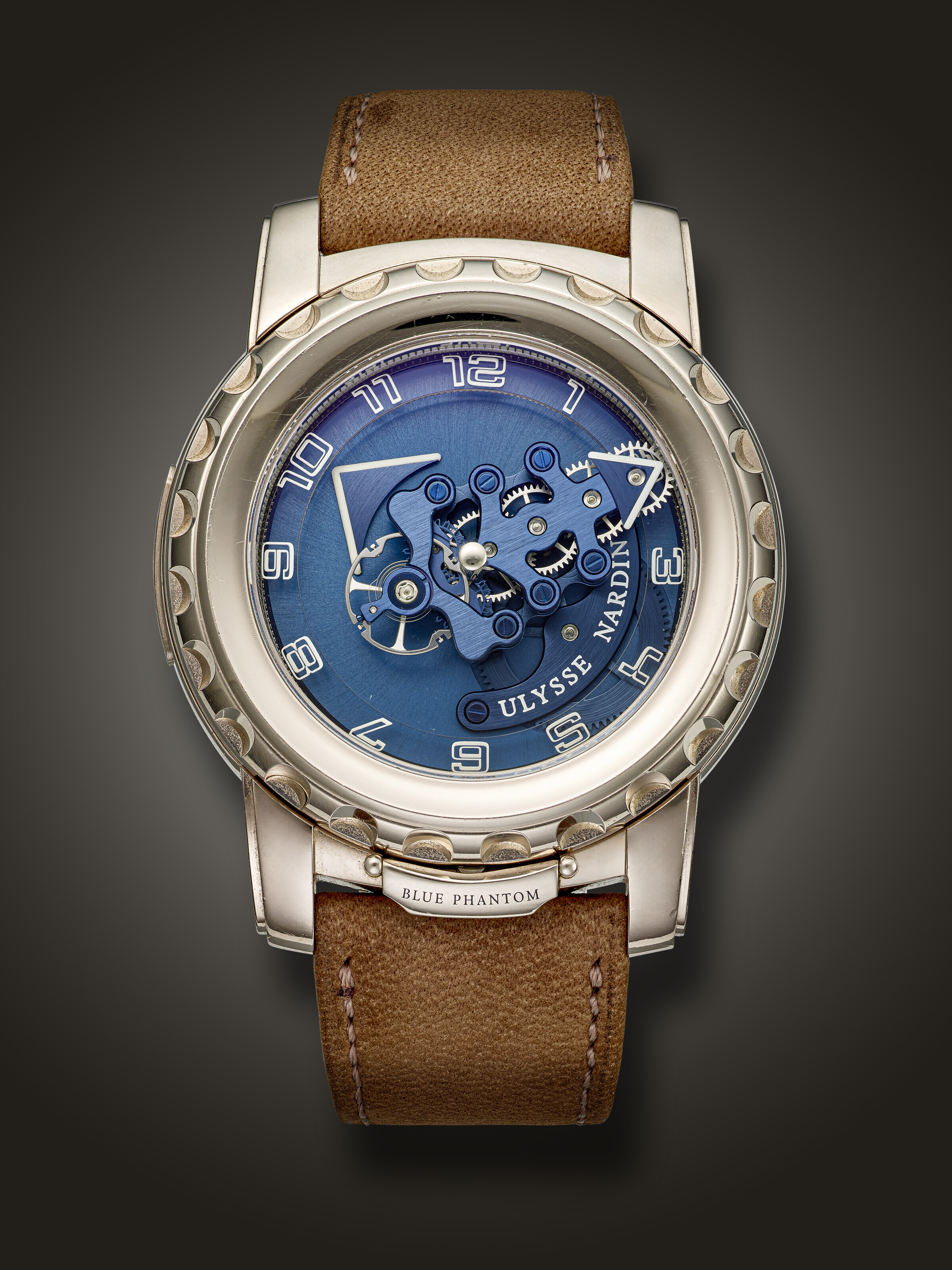 ULYSSE NARDIN, WHITE GOLD CAROUSEL TOURBILLON ‘FREAK BLUE PHANTOM’ WITH ...