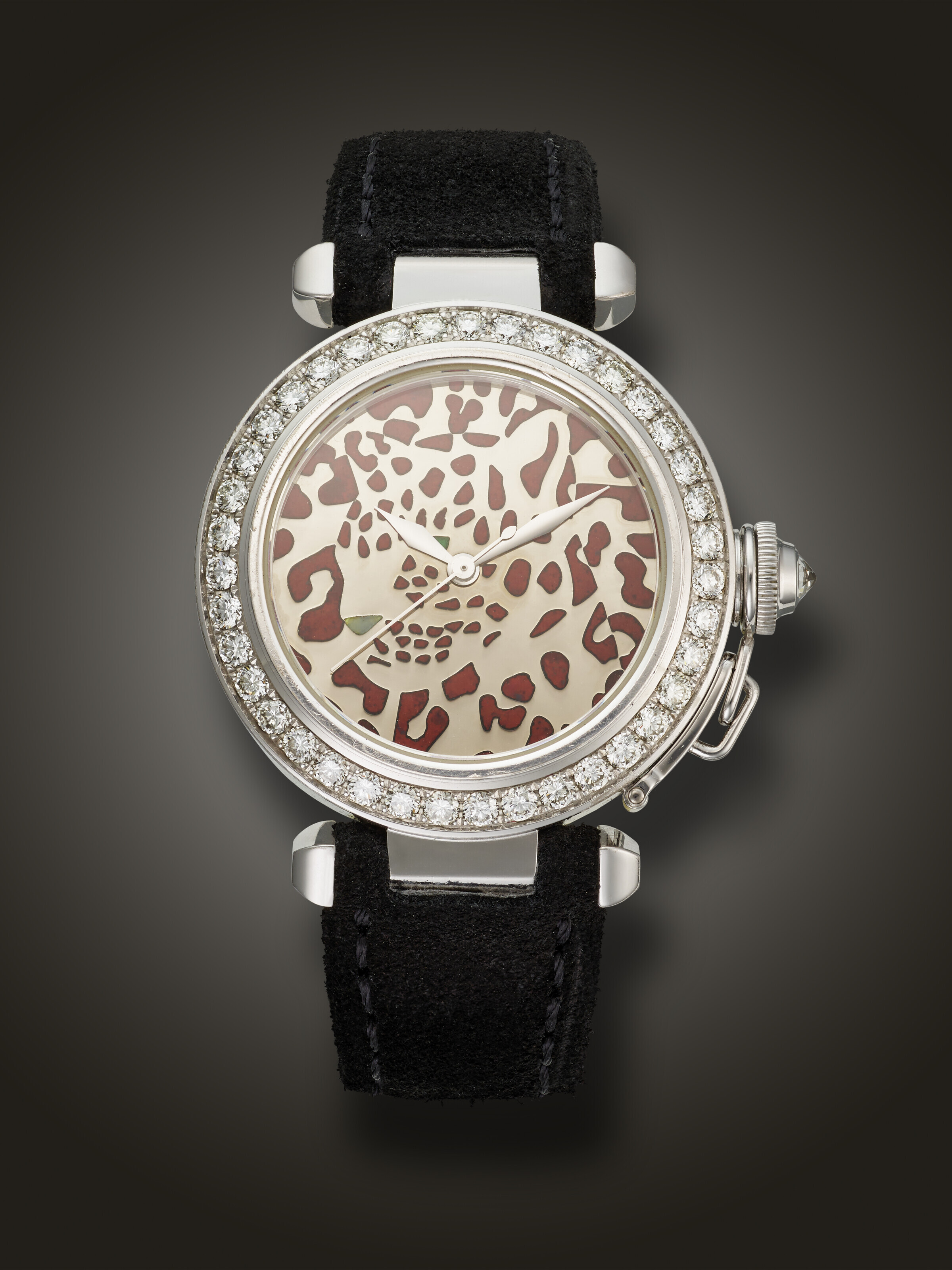 CARTIER, LIMITED EDITION WHITE GOLD AND DIAMOND-SET 'PASHA', WITH ...