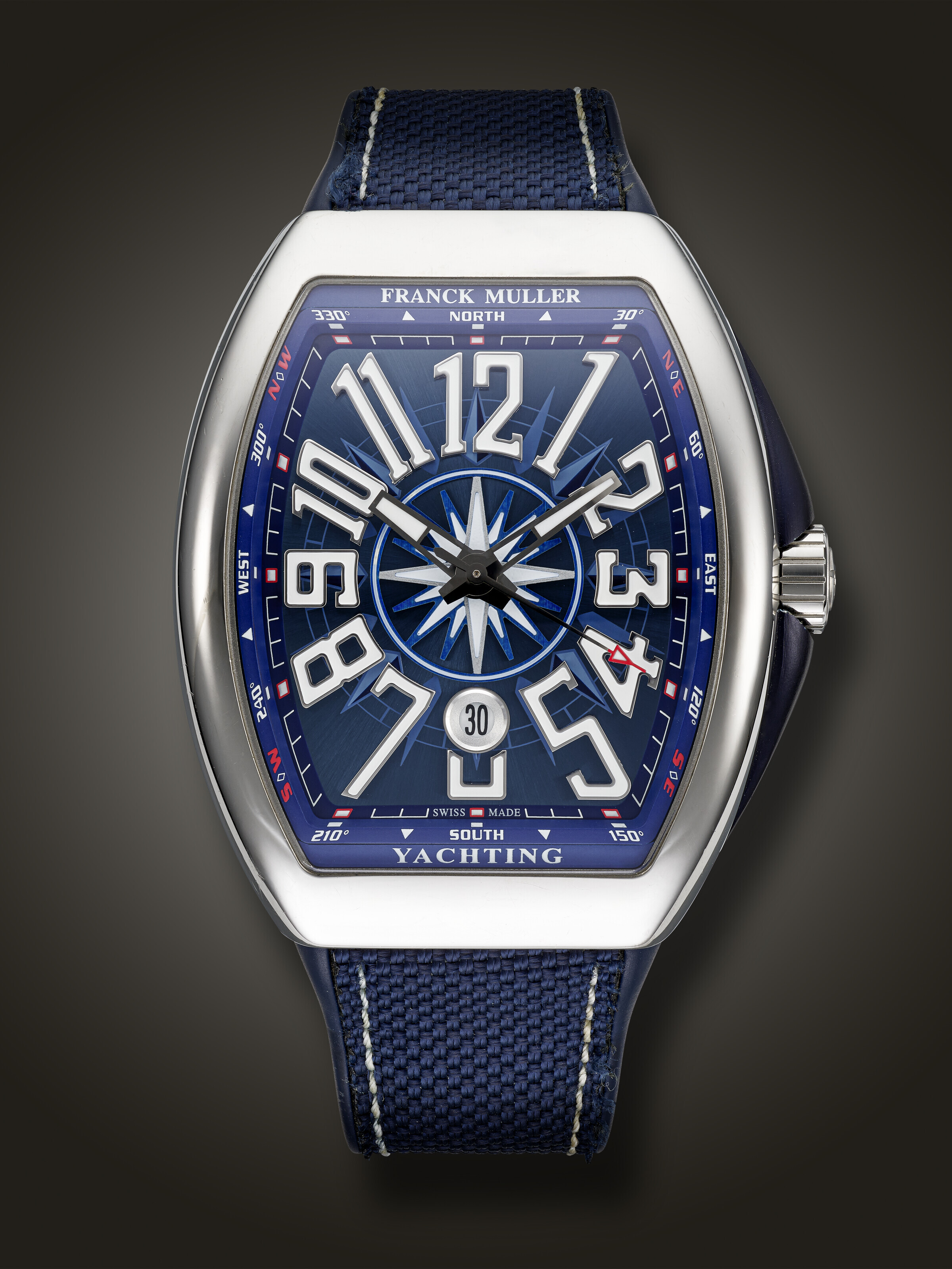 FRANCK MULLER, STAINLESS STEEL ‘VANGUARD YACHTING’, REF. V 45 SC DT ...