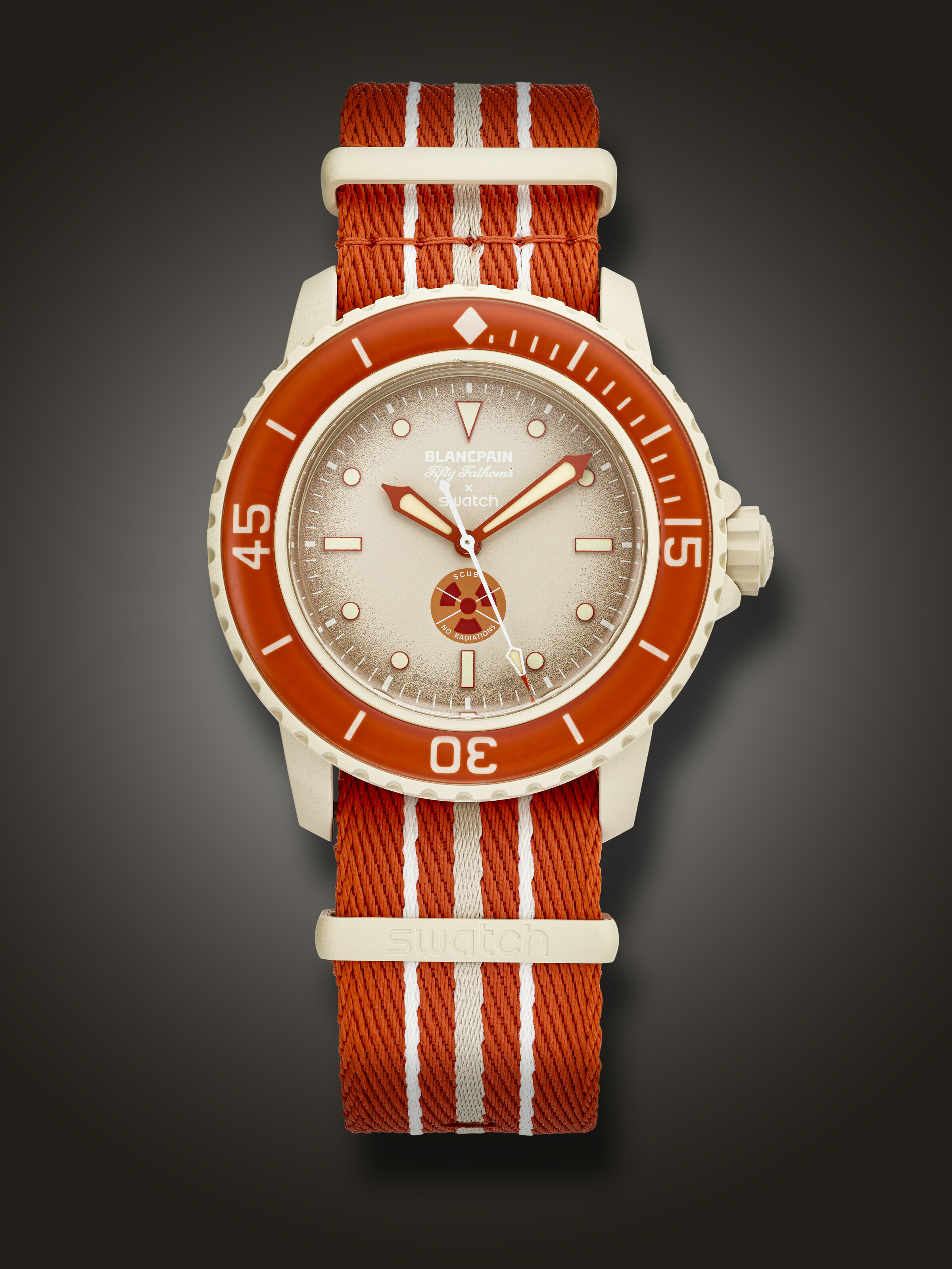 SWATCH X BLANCPAIN, BIOCÉRAMIC ‘SCUBA FIFTY FATHOMS ARCTIC OCEAN’, REF ...