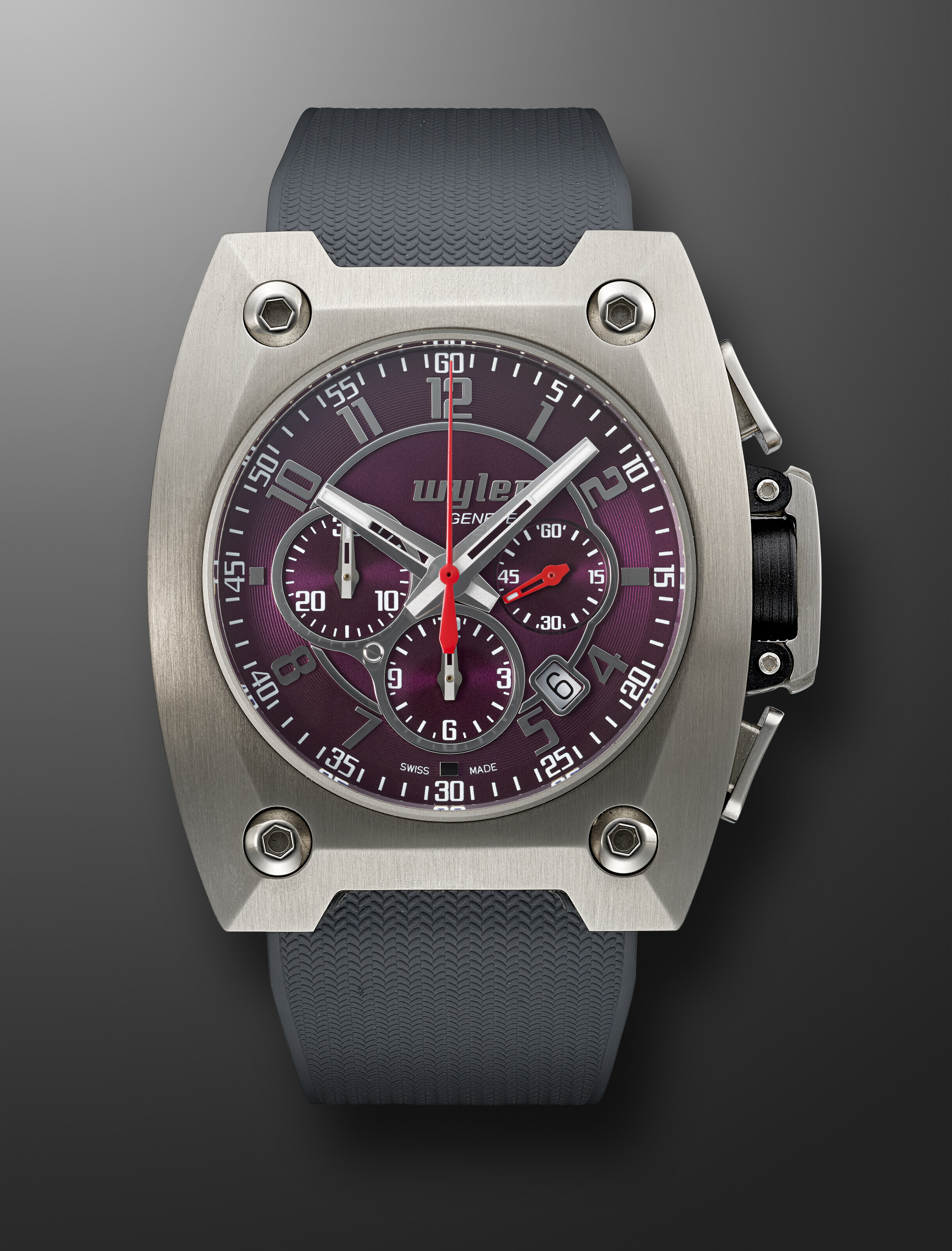WYLER, LIMITED EDITION STAINLESS STEEL AND TITANIUM CHRONOGRAPH ...