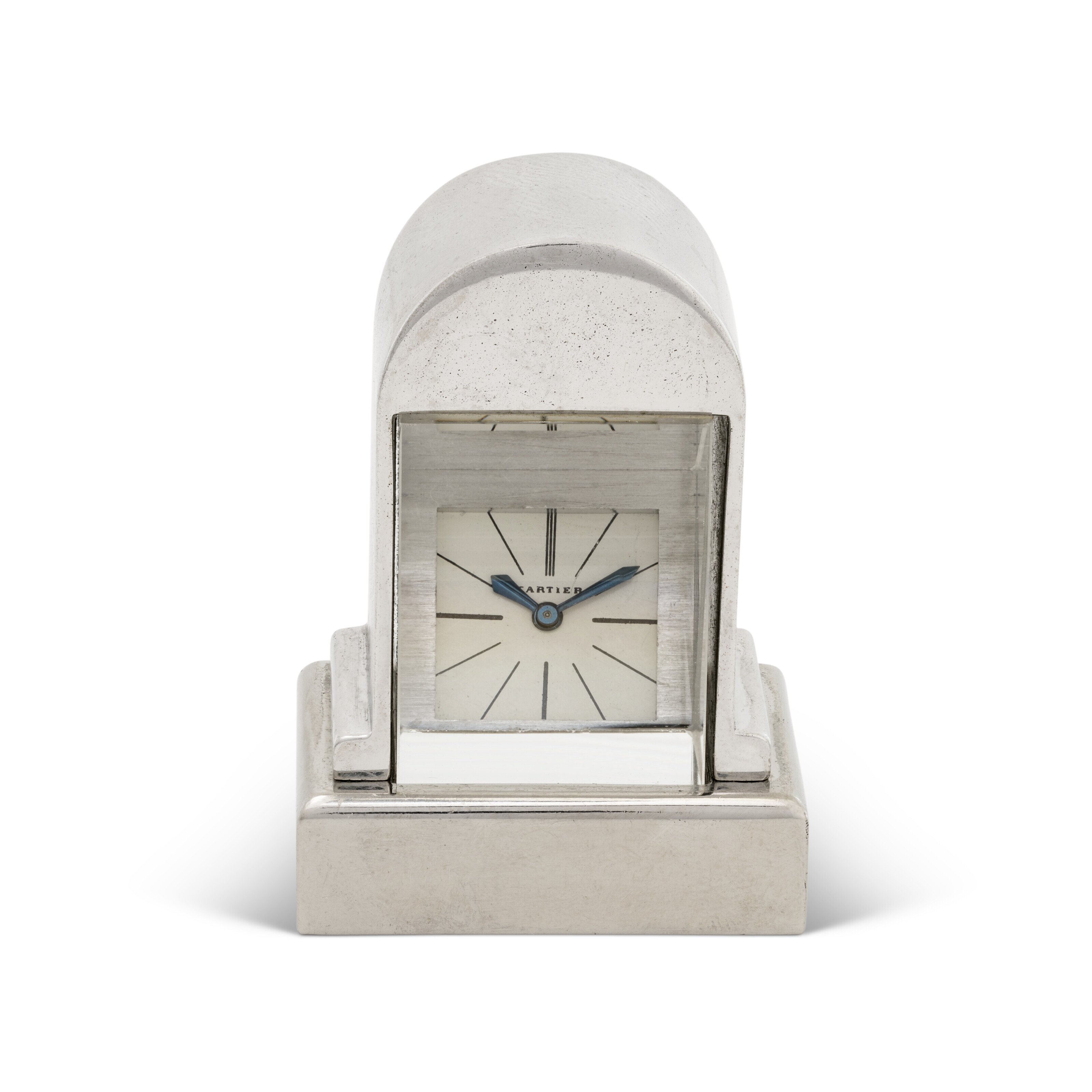 CARTIER MID-20TH CENTURY MINI 'PRISM' DESK CLOCK, | Christie’s