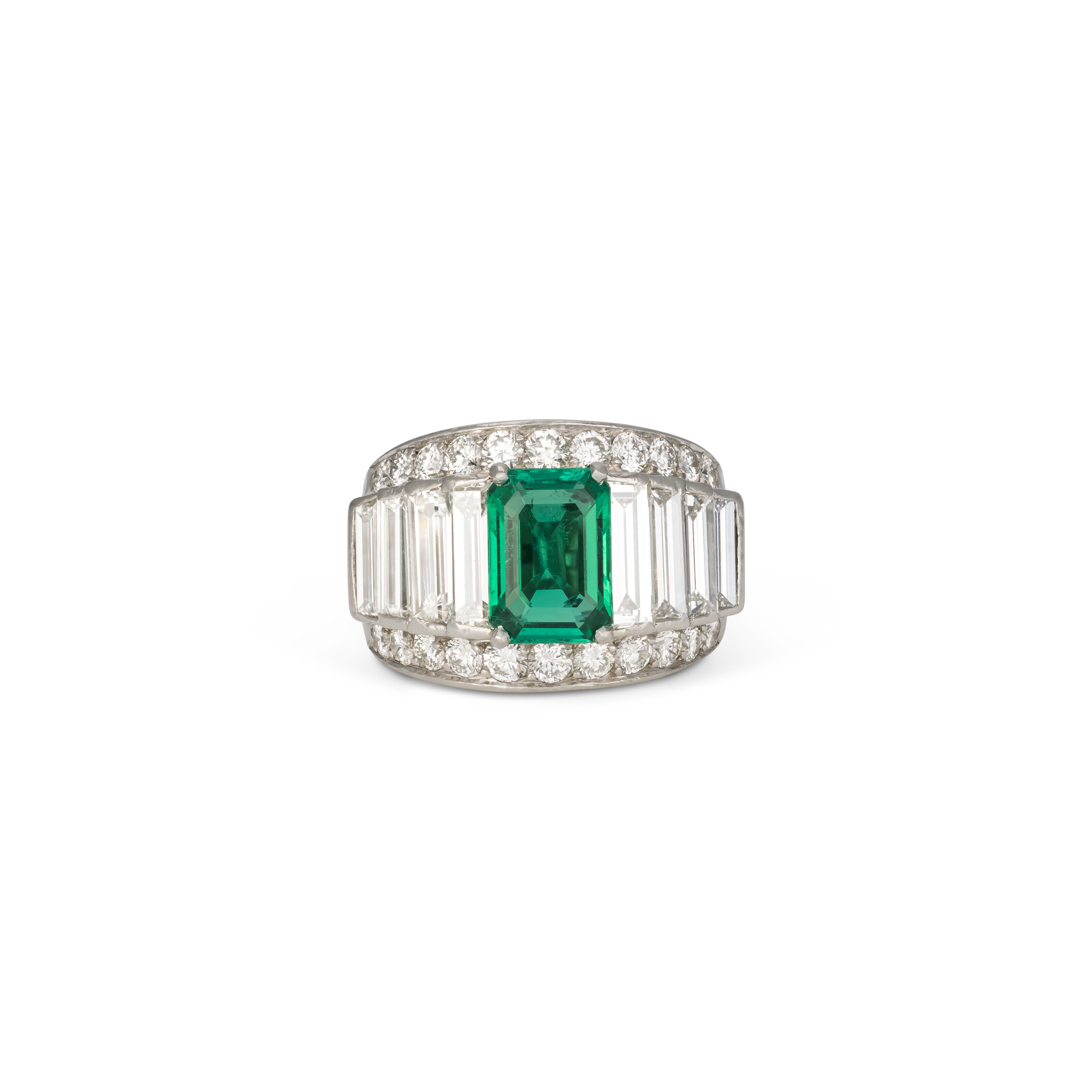VAN CLEEF & ARPELS EMERALD AND DIAMOND RING, | Christie’s