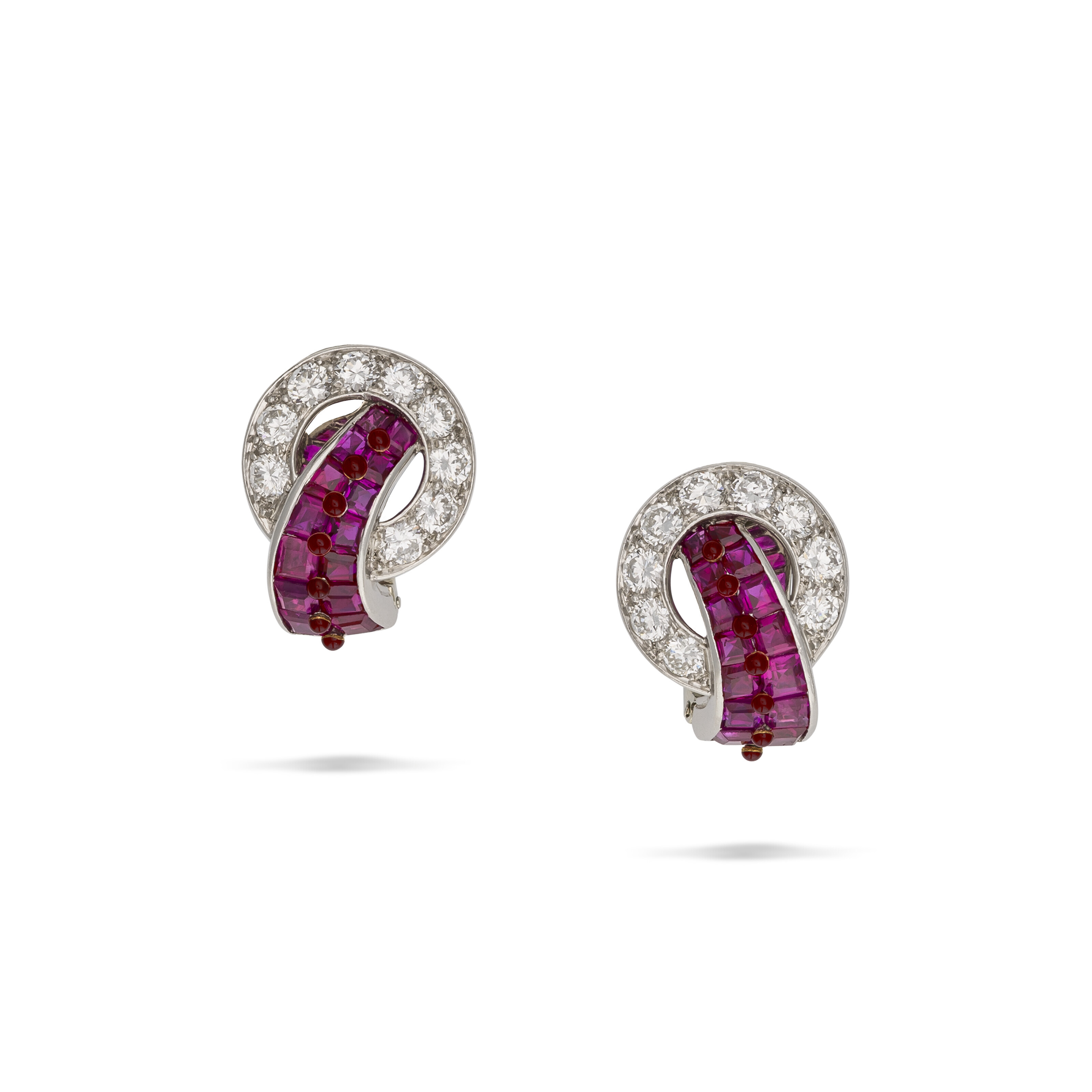 CARTIER RUBY AND DIAMOND EARRINGS, | Christie’s