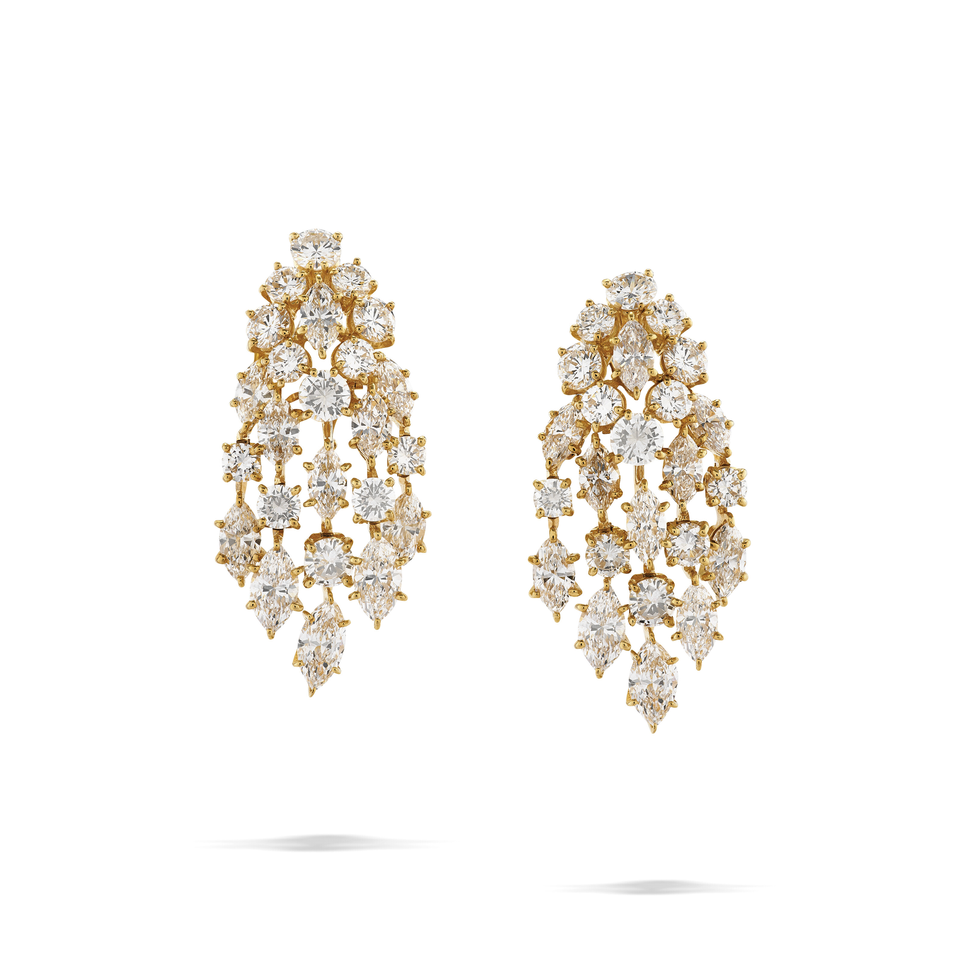 VAN CLEEF & ARPELS DIAMOND EARRINGS, | Christie’s
