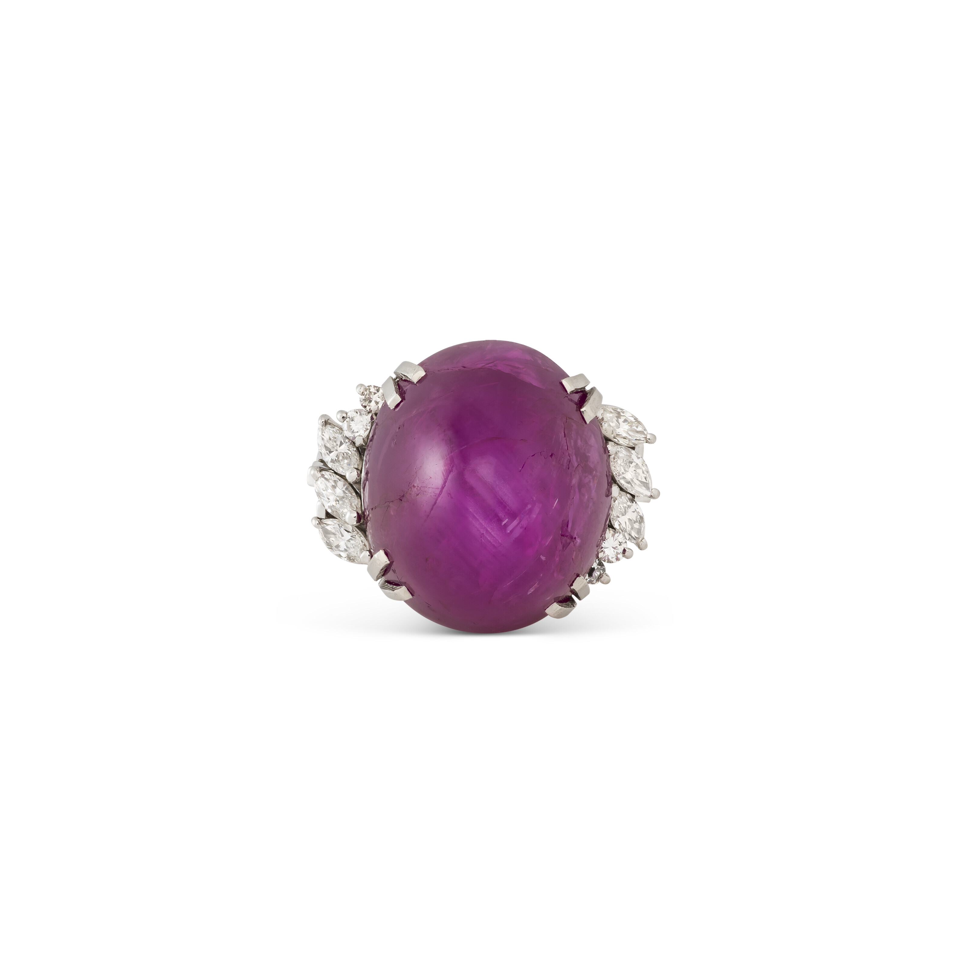 NO RESERVE | STAR RUBY AND DIAMOND RING, | Christie’s