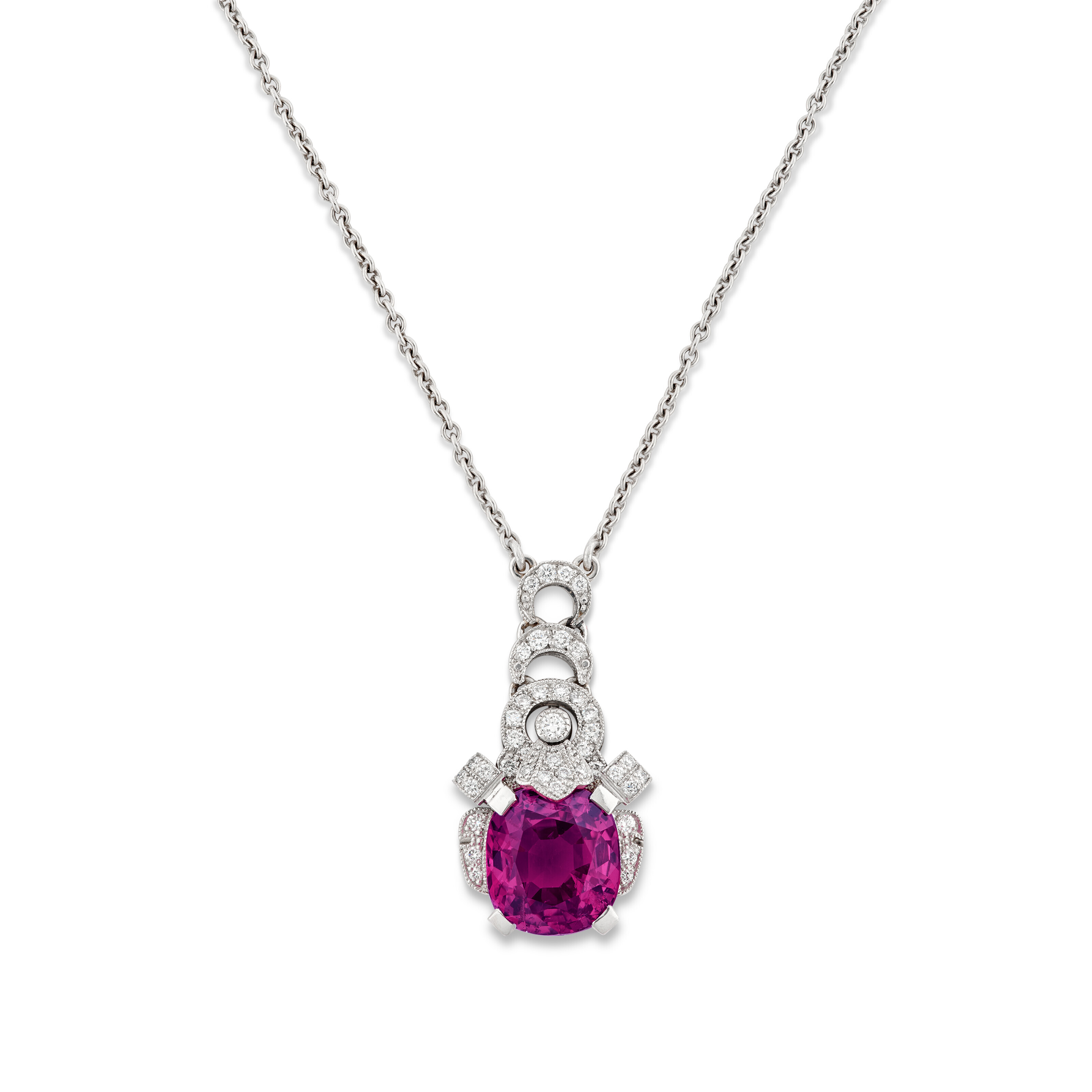 RUBY AND DIAMOND NECKLACE, | Christie’s