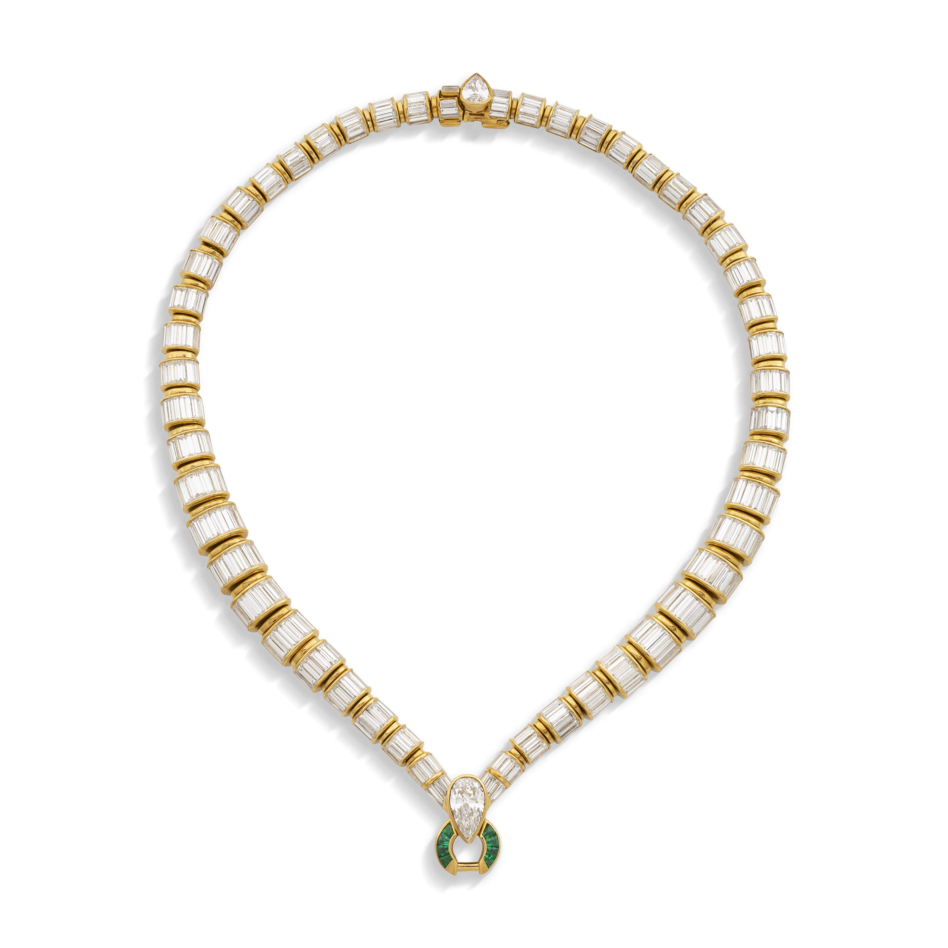 BULGARI EMERALD AND DIAMOND NECKLACE | Christie's