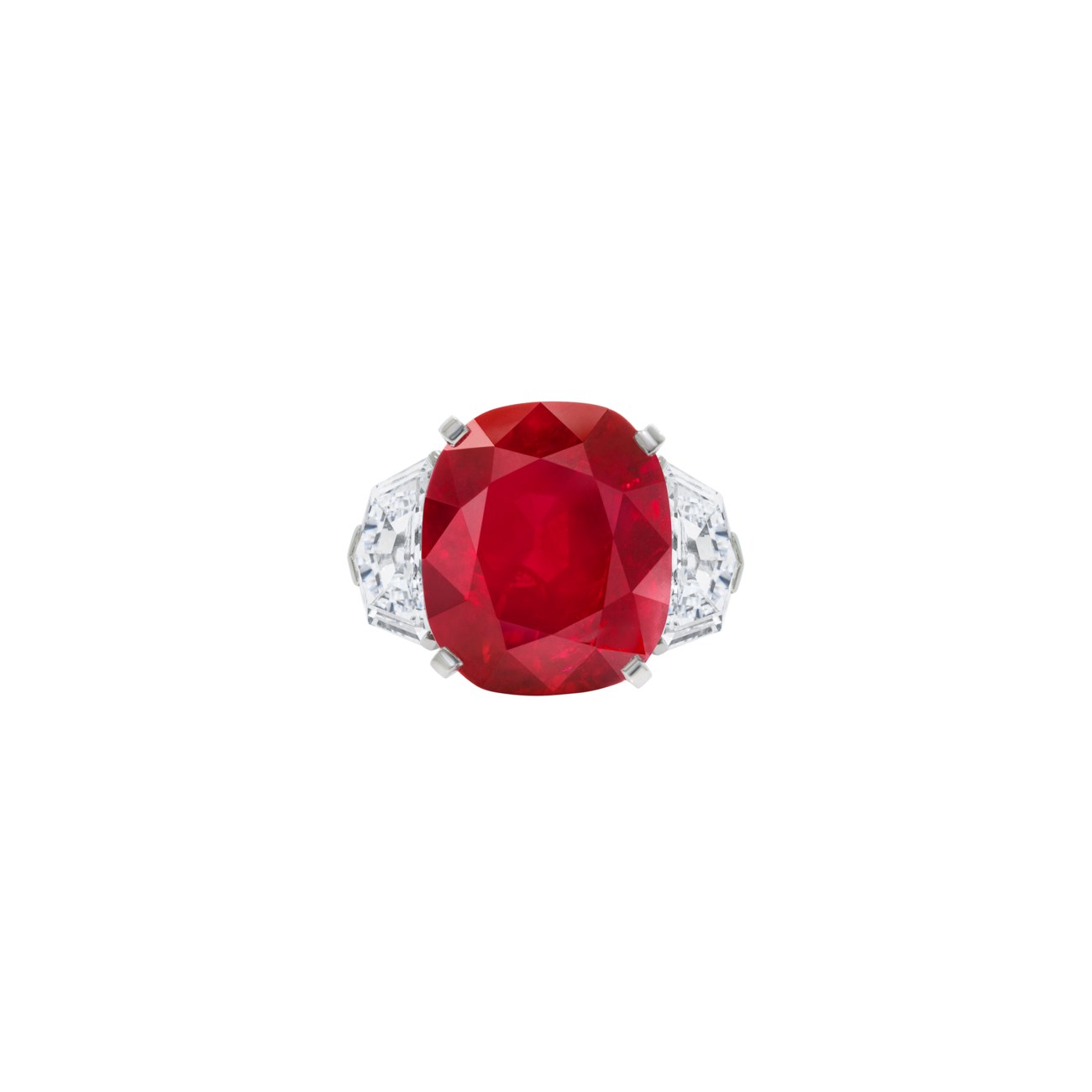 'THE SUNRISE RUBY'SENSATIONAL CARTIER RUBY AND DIAMOND RING | Christie's