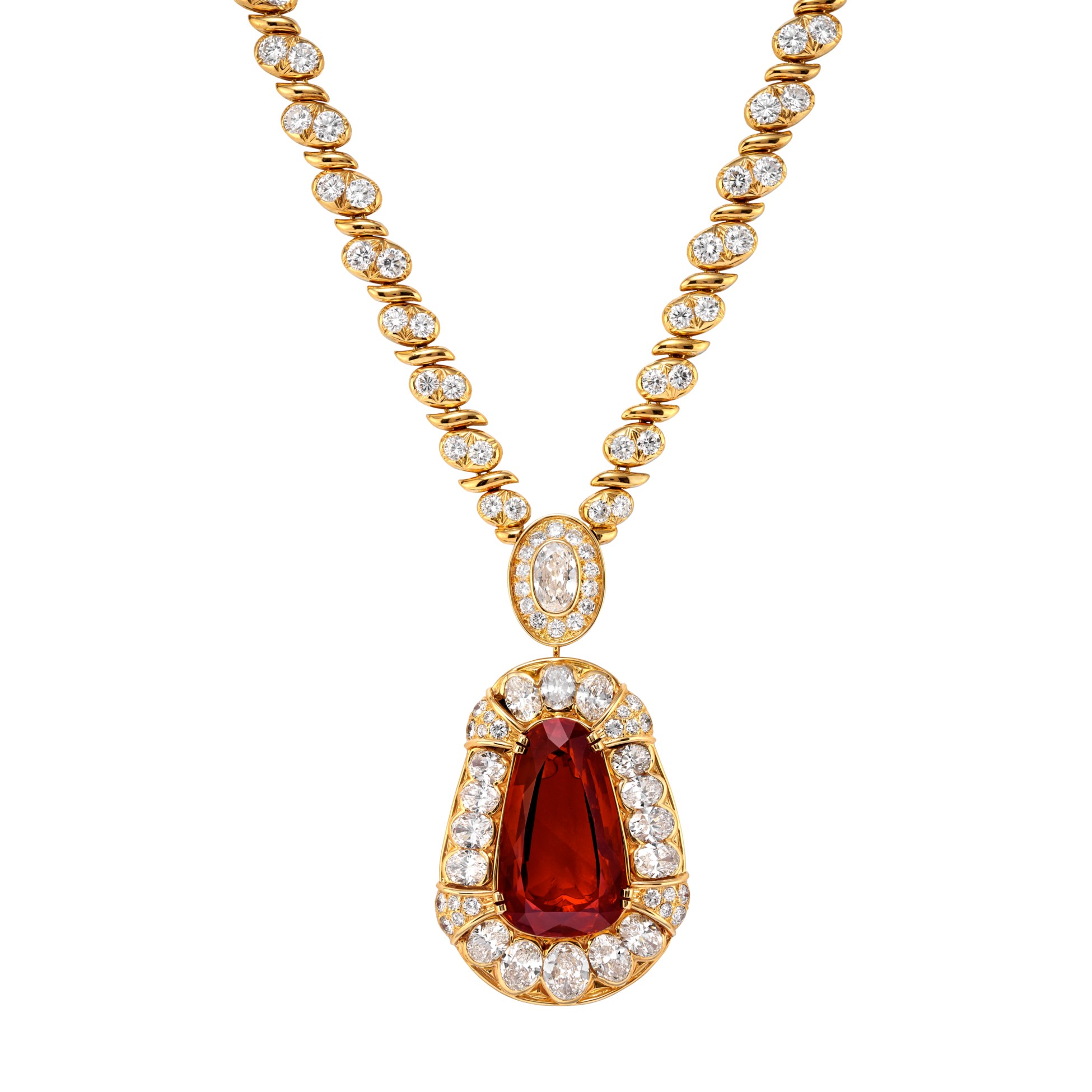 'THE STAR OF AFRICA'HARRY WINSTON RUBY AND DIAMOND PENDENT NECKLACE ...