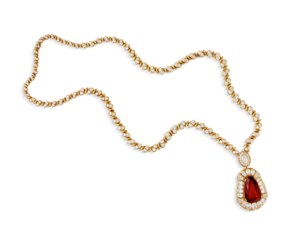 'THE STAR OF AFRICA'HARRY WINSTON RUBY AND DIAMOND PENDENT NECKLACE ...