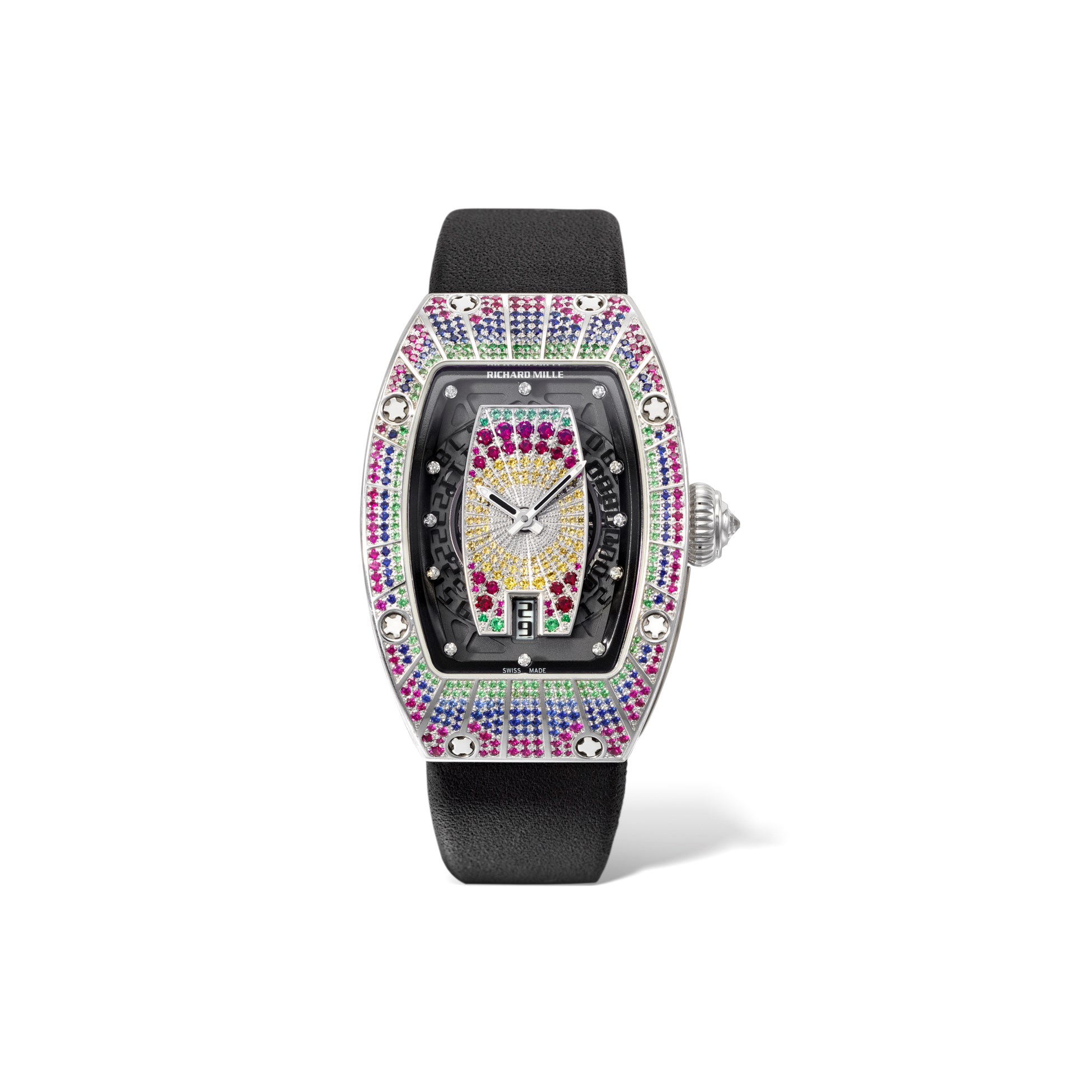 RICHARD MILLE. A LADY’S STUNNING 18K WHITE GOLD, DIAMOND AND ...