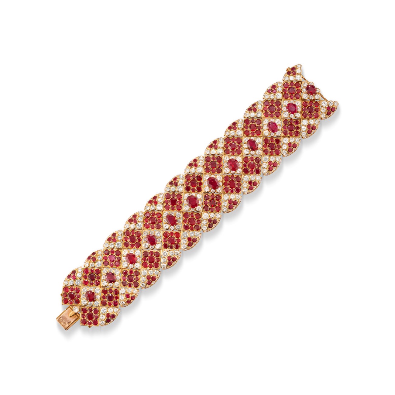 CARTIER RUBY AND DIAMOND 'MEXICO' BRACELET | Christie's