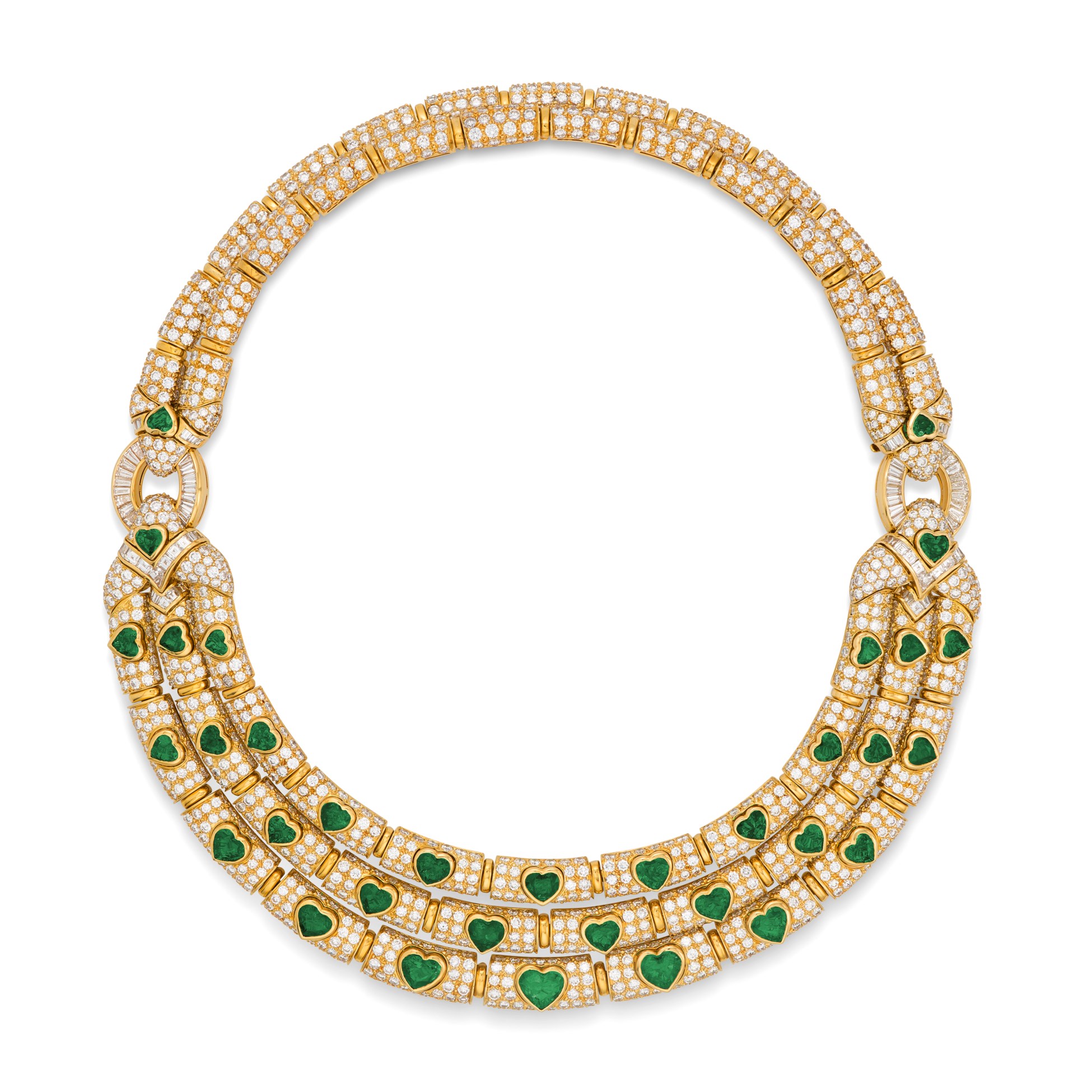 BULGARI EMERALD AND DIAMOND NECKLACE | Christie's