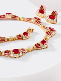 BULGARI SET OF RUBY AND DIAMOND JEWELLERY | Christie's