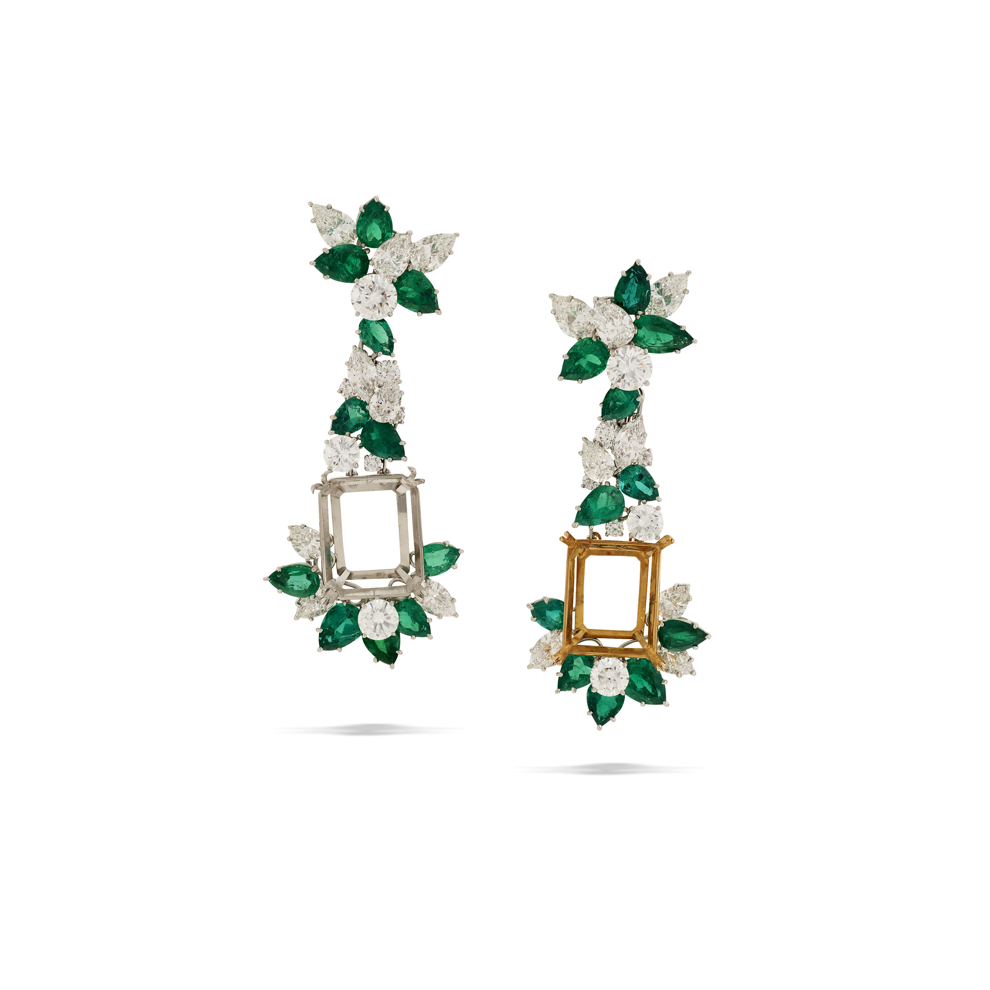 HARRY WINSTON EMERALD AND DIAMOND EARRING MOUNTINGS, | Christie’s