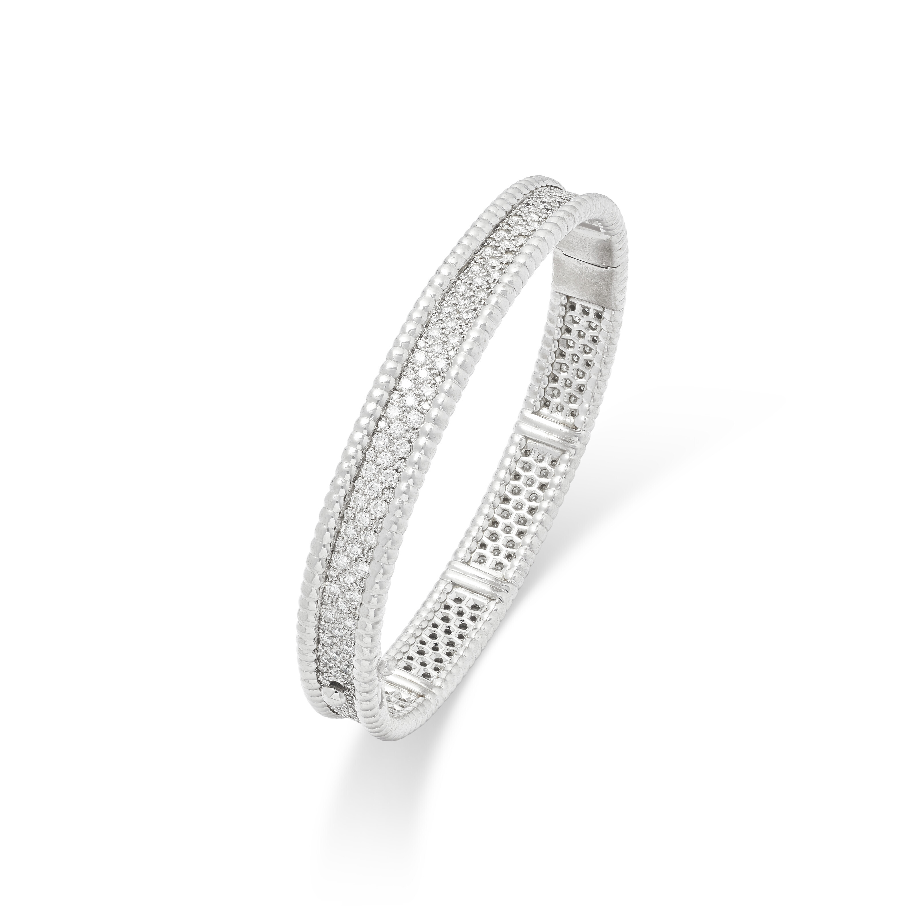 VAN CLEEF & ARPELS DIAMOND 'PERLÉE' BANGLE, | Christie’s