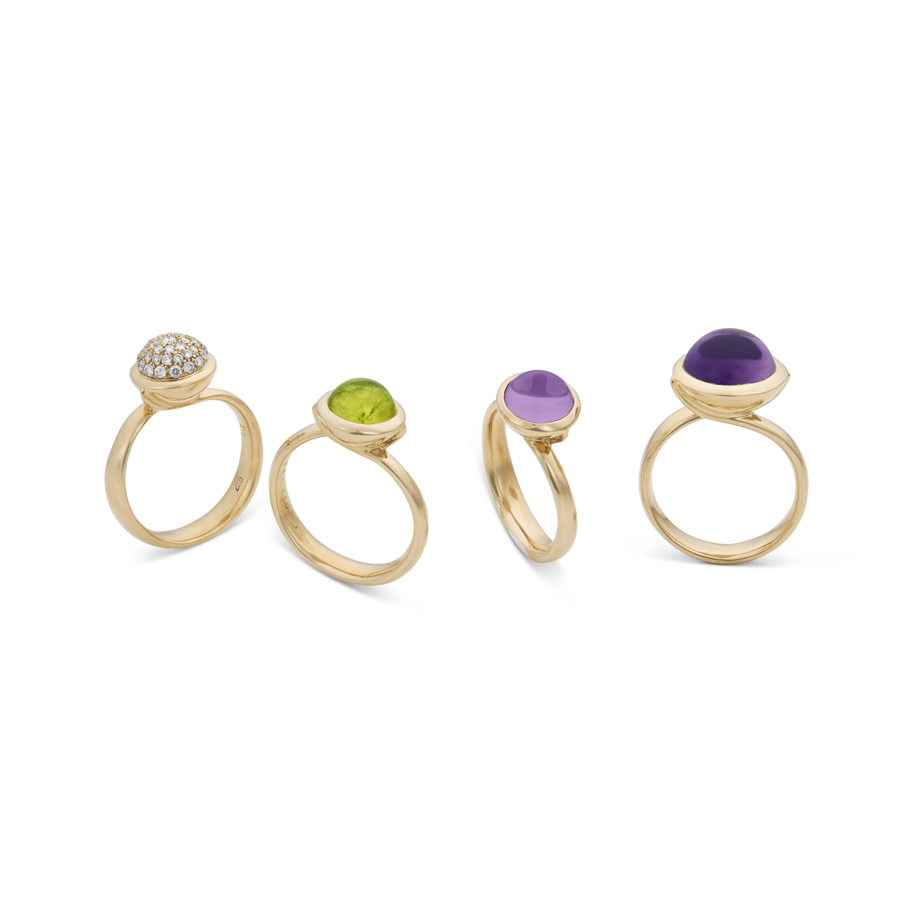TAMARA COMOLLI SET OF DIAMOND AND MULTI-GEM 'BOUTON' RINGS, | Christie’s