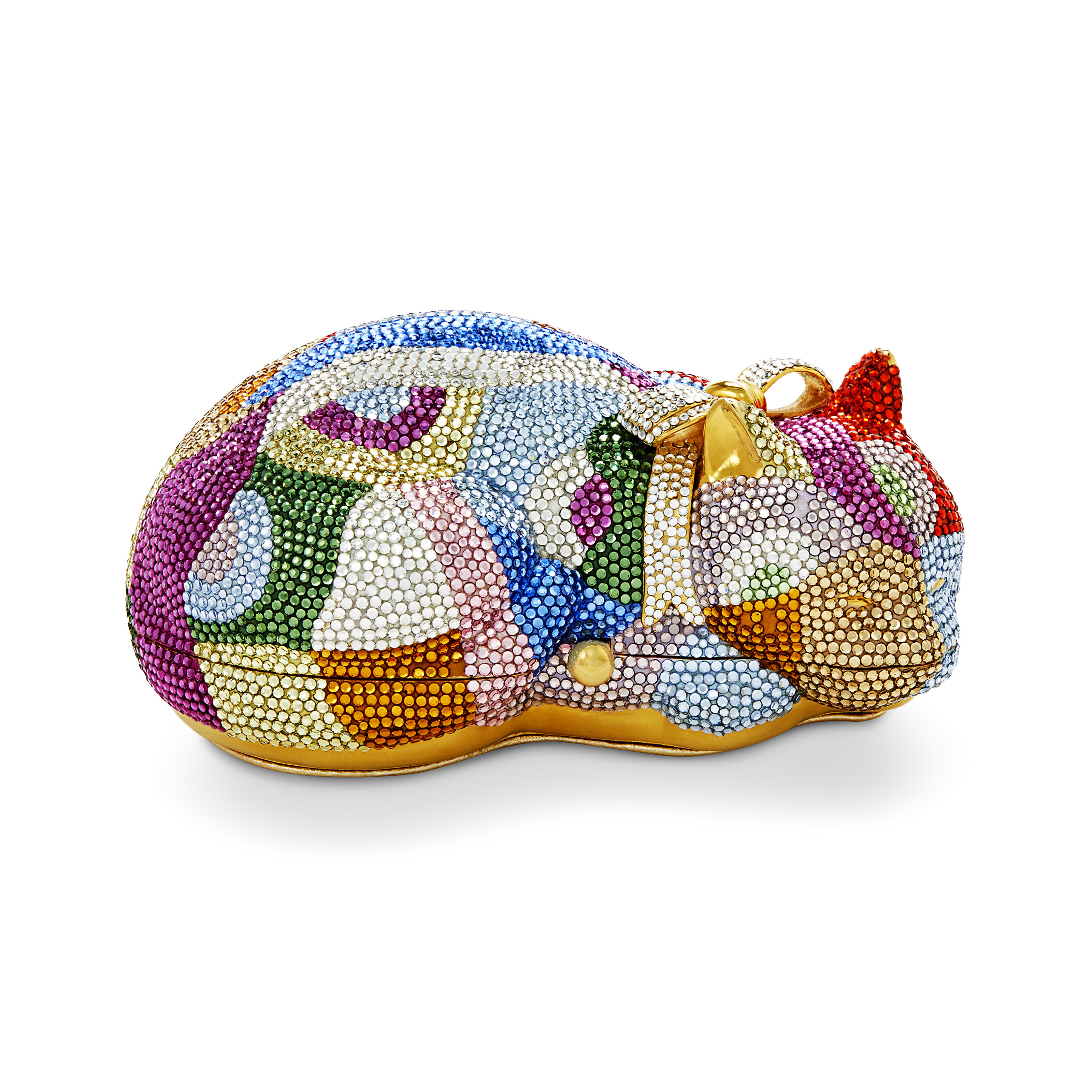 JUDITH LEIBER MULTI-COLOURED RHEINSTONE CAT EVENING BAG, | Christie’s