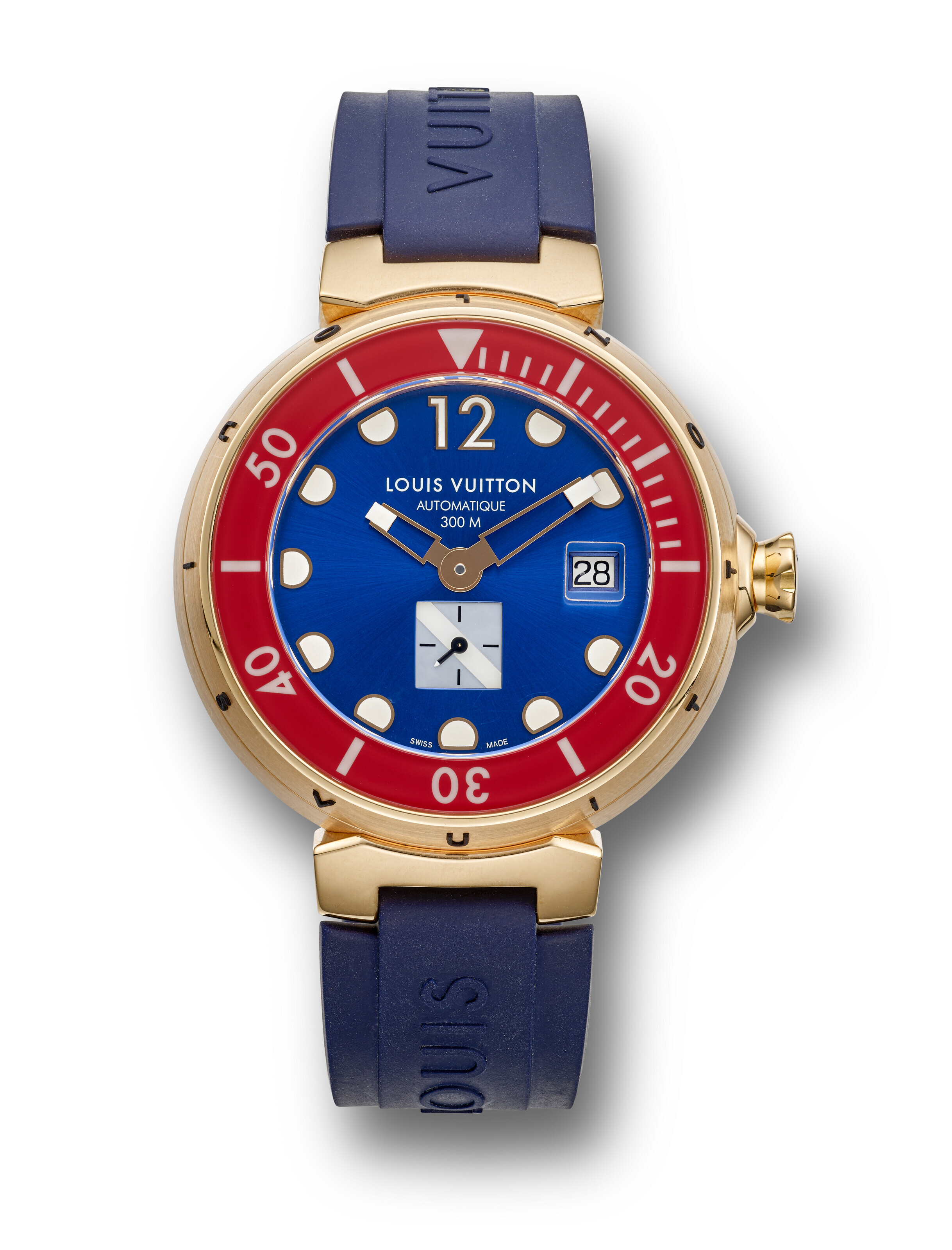 LOUIS VUITTON, PINK GOLD 'TAMBOUR DIVING II XL' WITH MOTHER-OF-PEARL ...