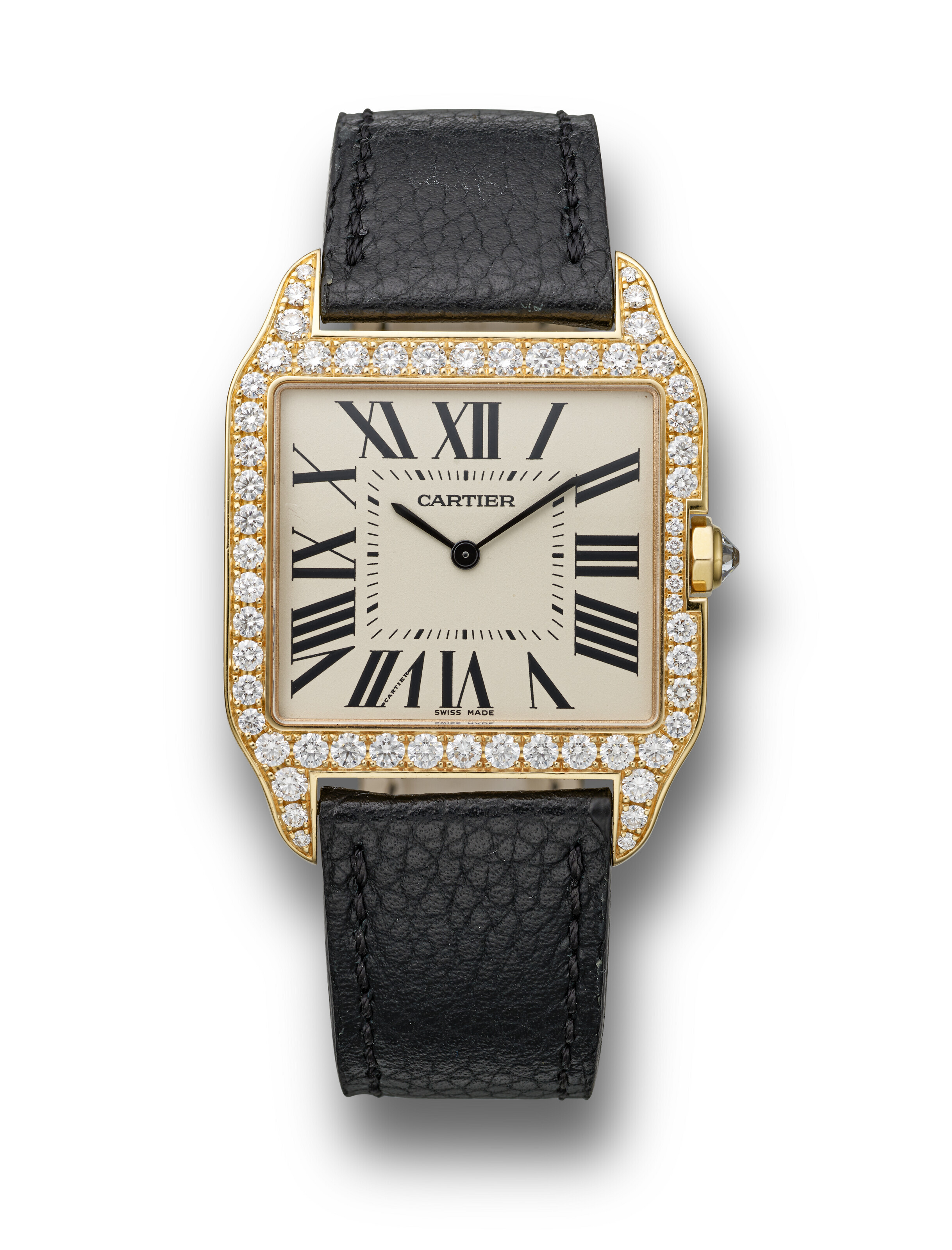 CARTIER, PINK GOLD AND DIAMOND-SET 'SANTOS DUMONT', REF. 2650, | Christie’s
