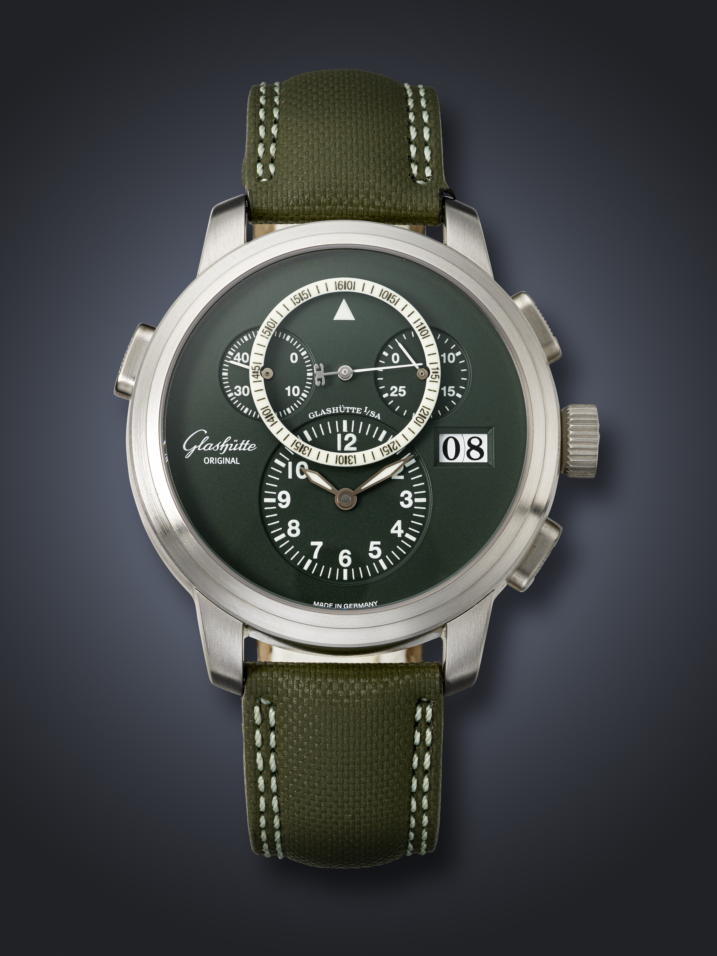 GLASHUTTE, LIMITED EDITION PLATINUM FLY-BACK CHRONOGRAPH 'PANONAVIGATOR ...
