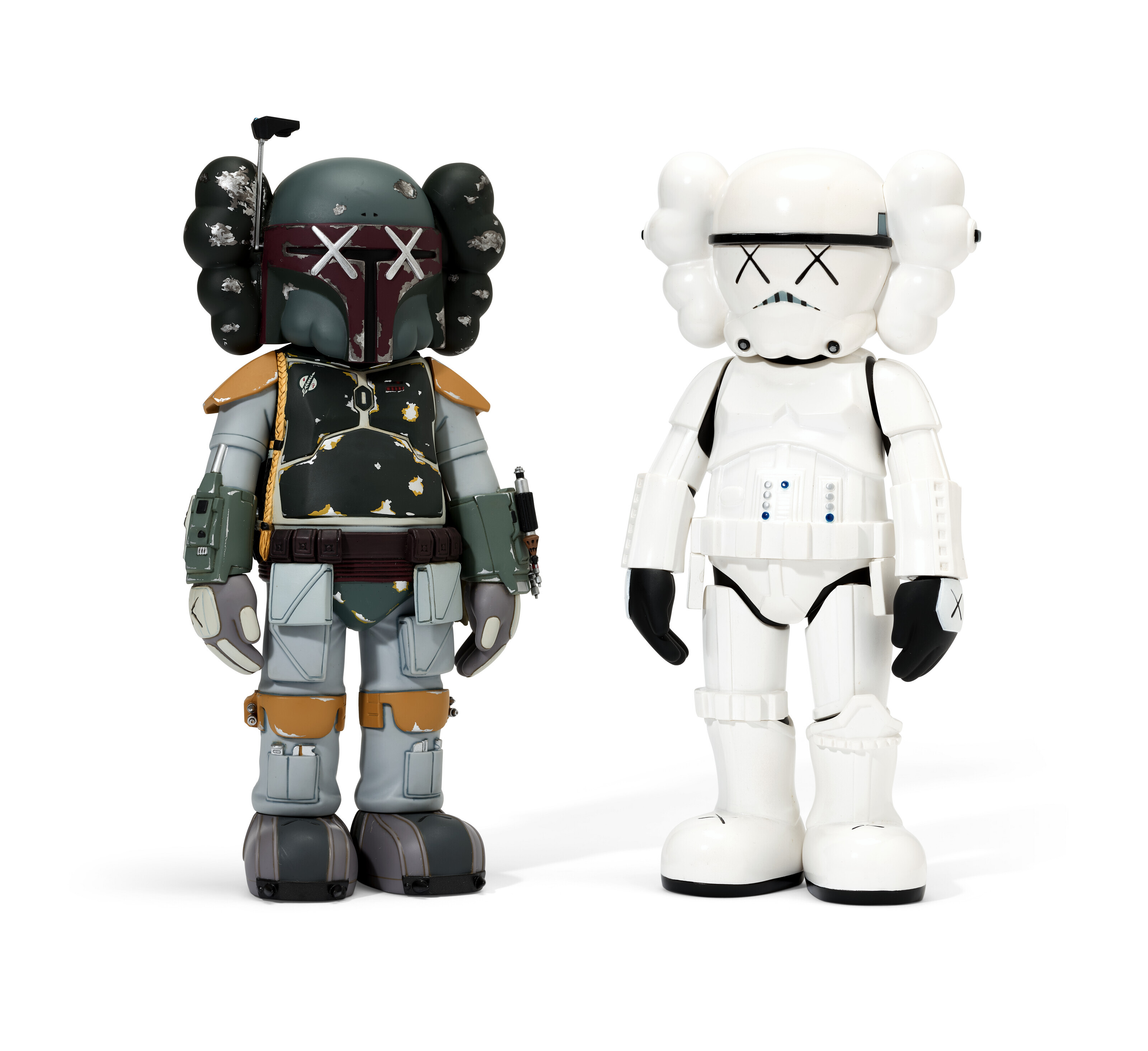 KAWS (B. 1974), Star Wars Boba Fett Companion; & Star Wars Stormtrooper ...