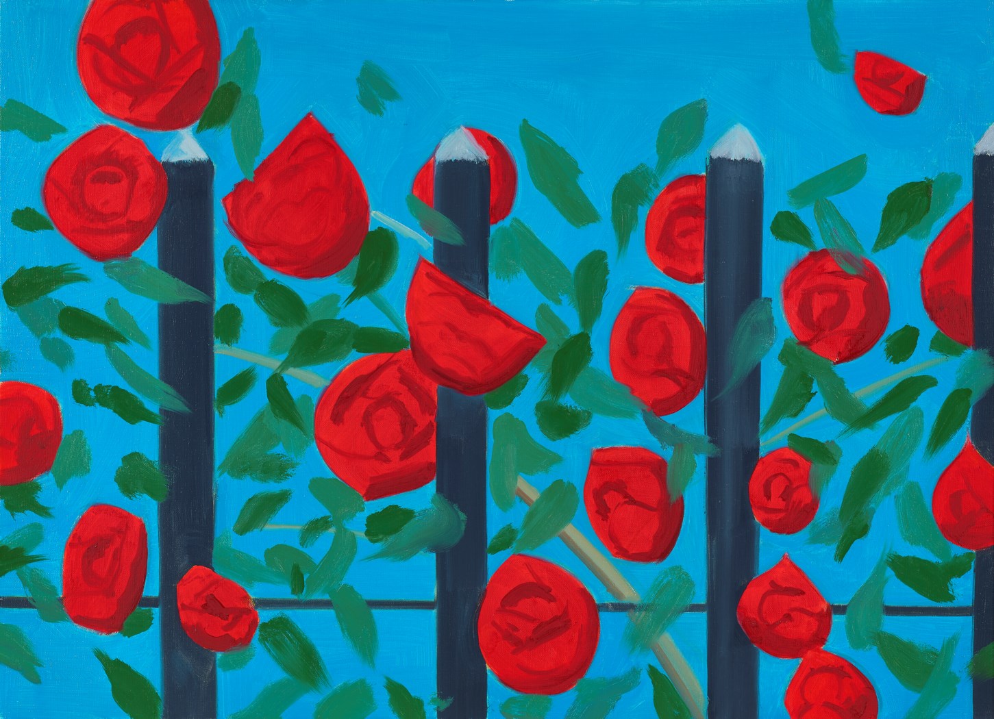 ALEX KATZ (B. 1927), Red Roses with Blue | Christie's