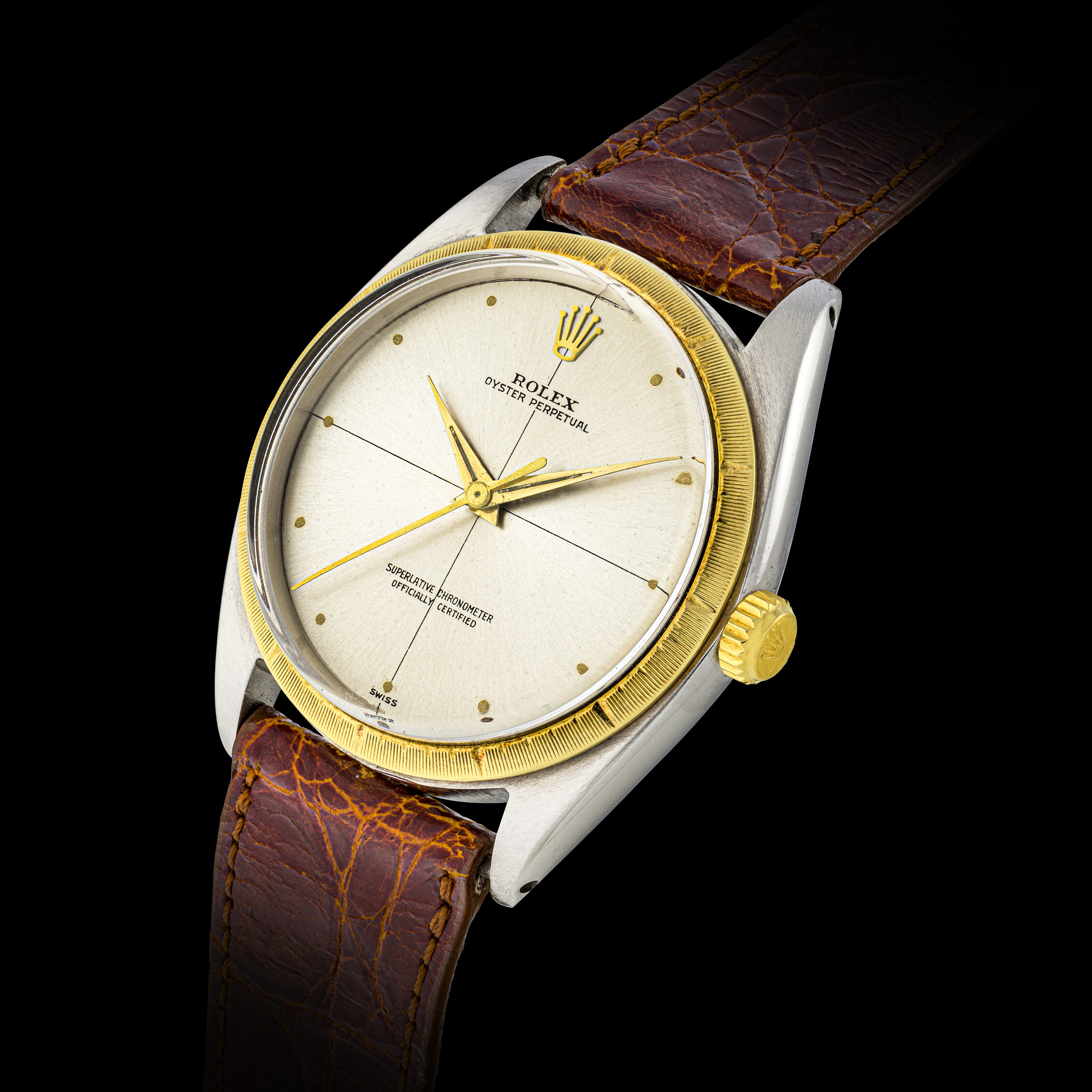 ROLEX, TWO-TONE OYSTER PERPETUAL, REF. 1008, | Christie’s