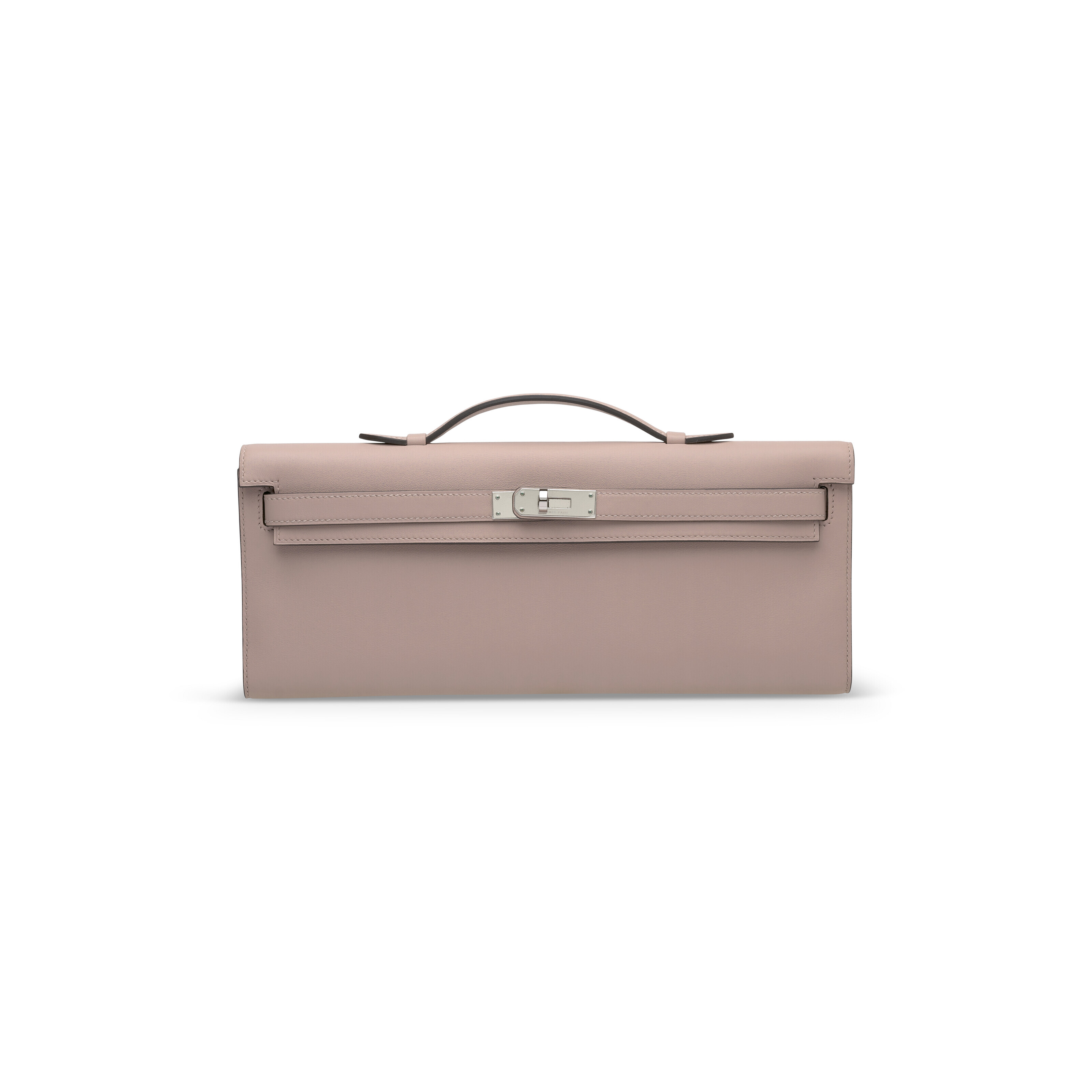 A GLYCINE SWIFT LEATHER KELLY CUT WITH PALLADIUM HARDWARE, HERMÈS, 2015 ...