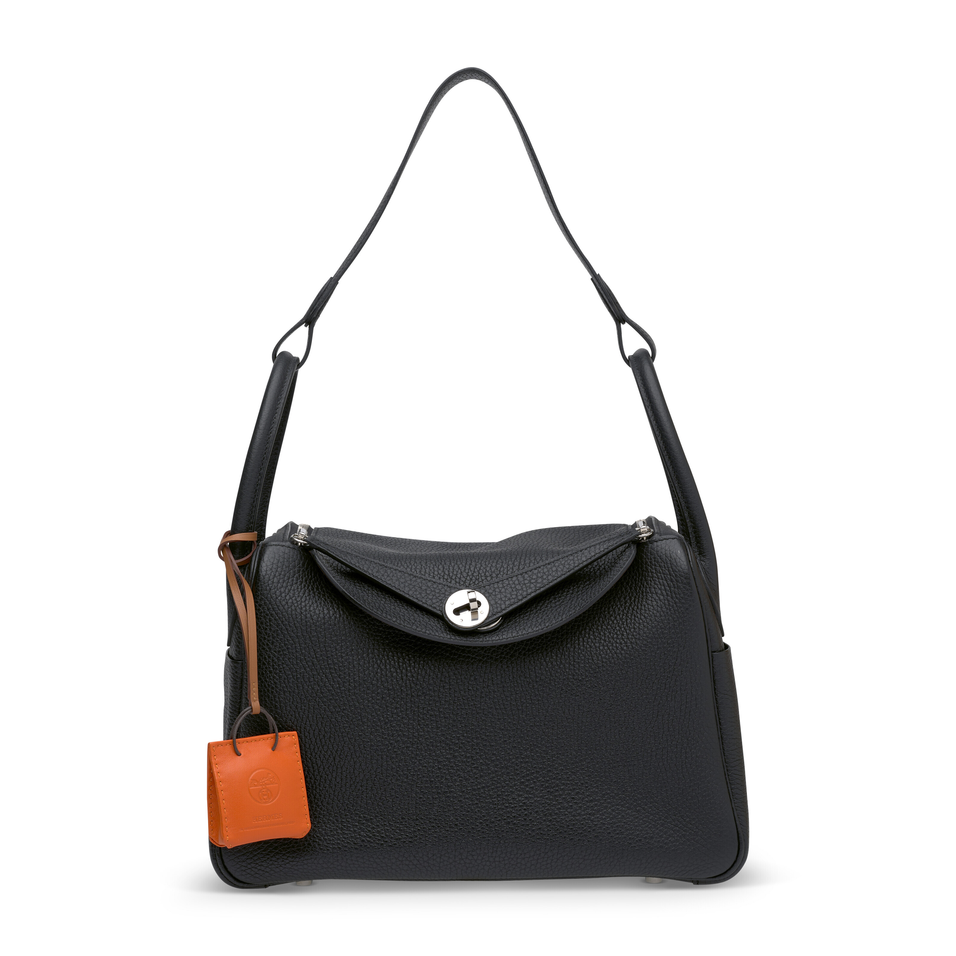 A SET OF TWO: A LIMITED EDITION BLACK & TOFFEE CLÉMENCE LEATHER VERSO ...